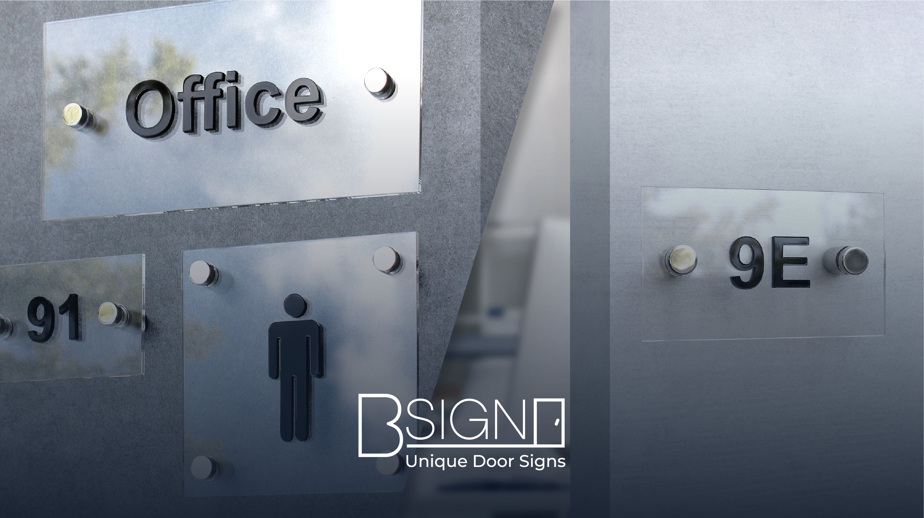 Acrylic glass signs are universal solution for various interiors ...