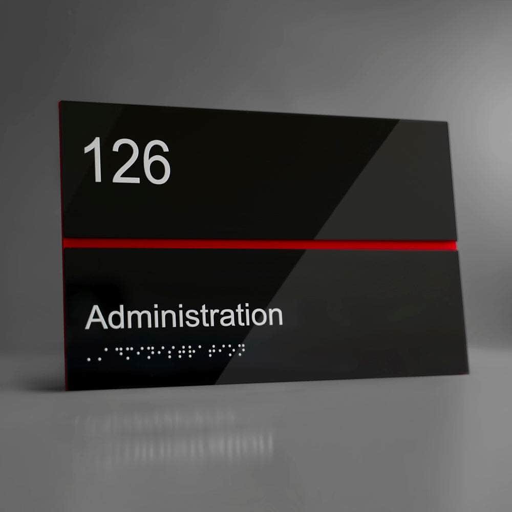 Door Number Sign: Double Acrylic Sign – Bsign