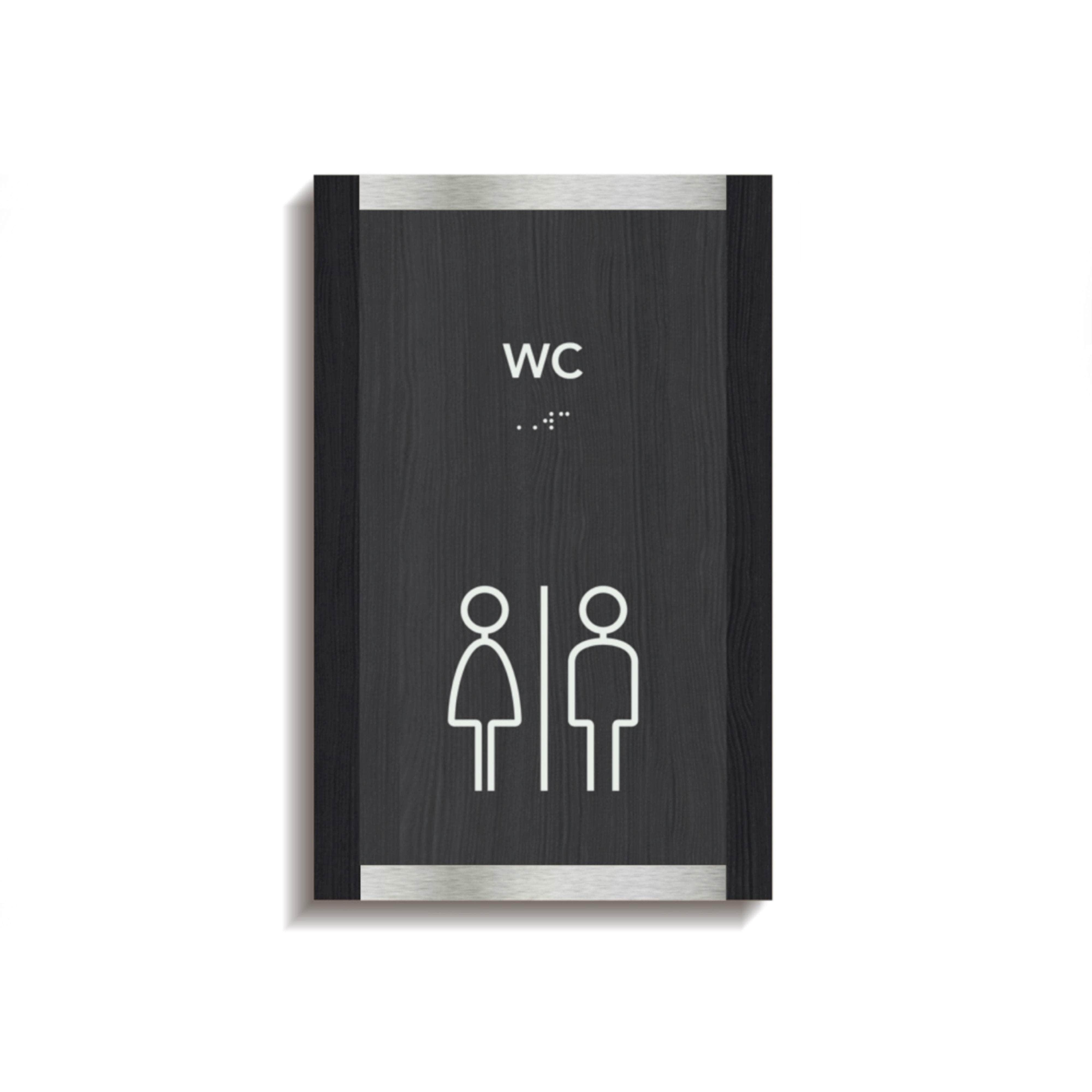 Acrylic & Wood Toilet Signs for WC - "Otherside" Design – Bsign