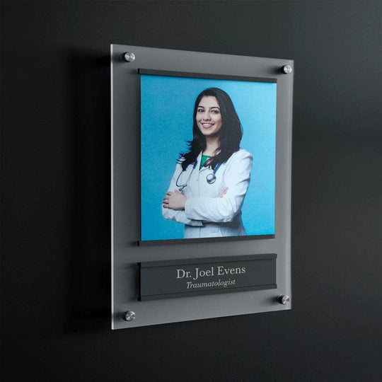 Custom Name Plate with Photo: Acrylic Sign – Bsign