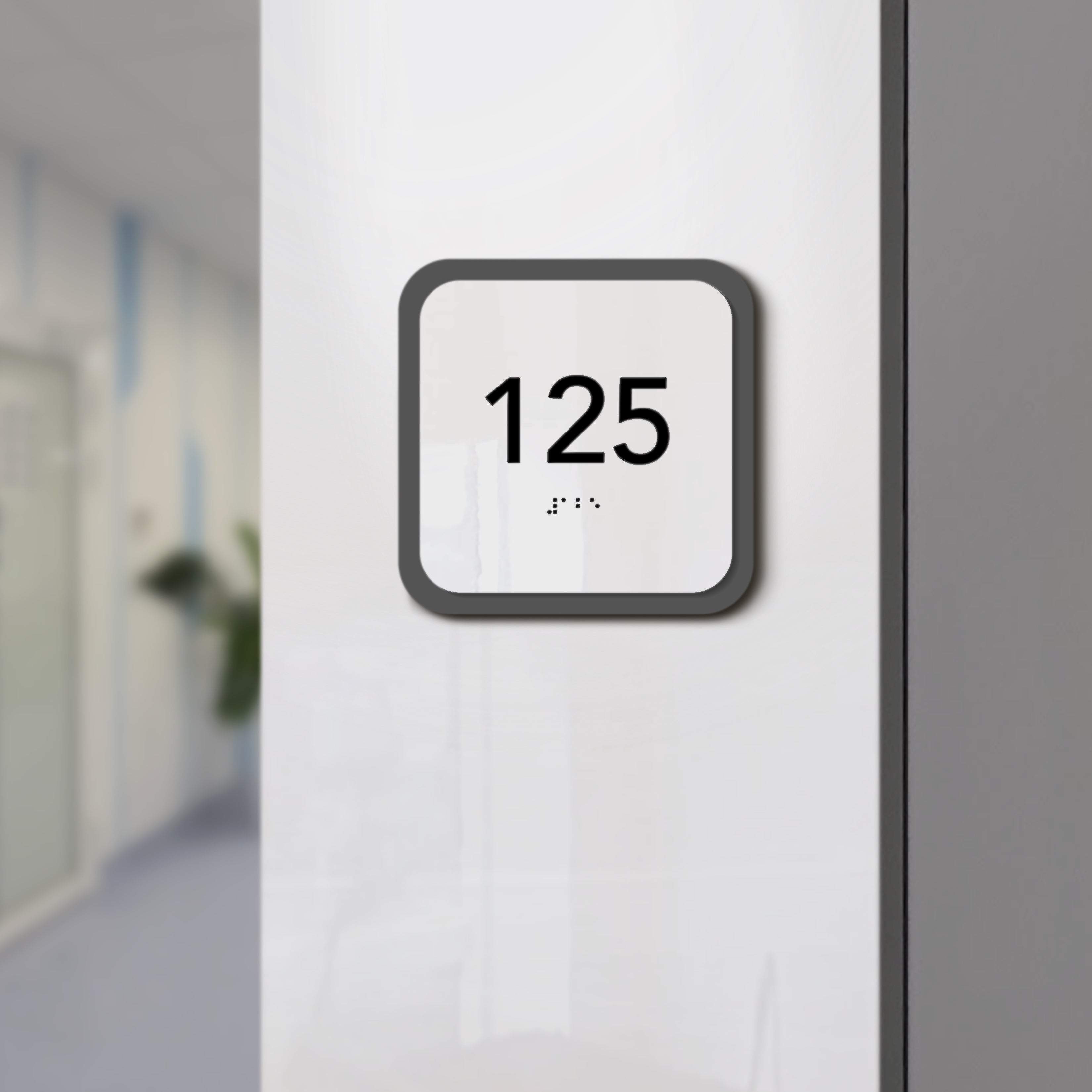 Acrylic Room Number Sign — "Elegant" Design | BSign Store