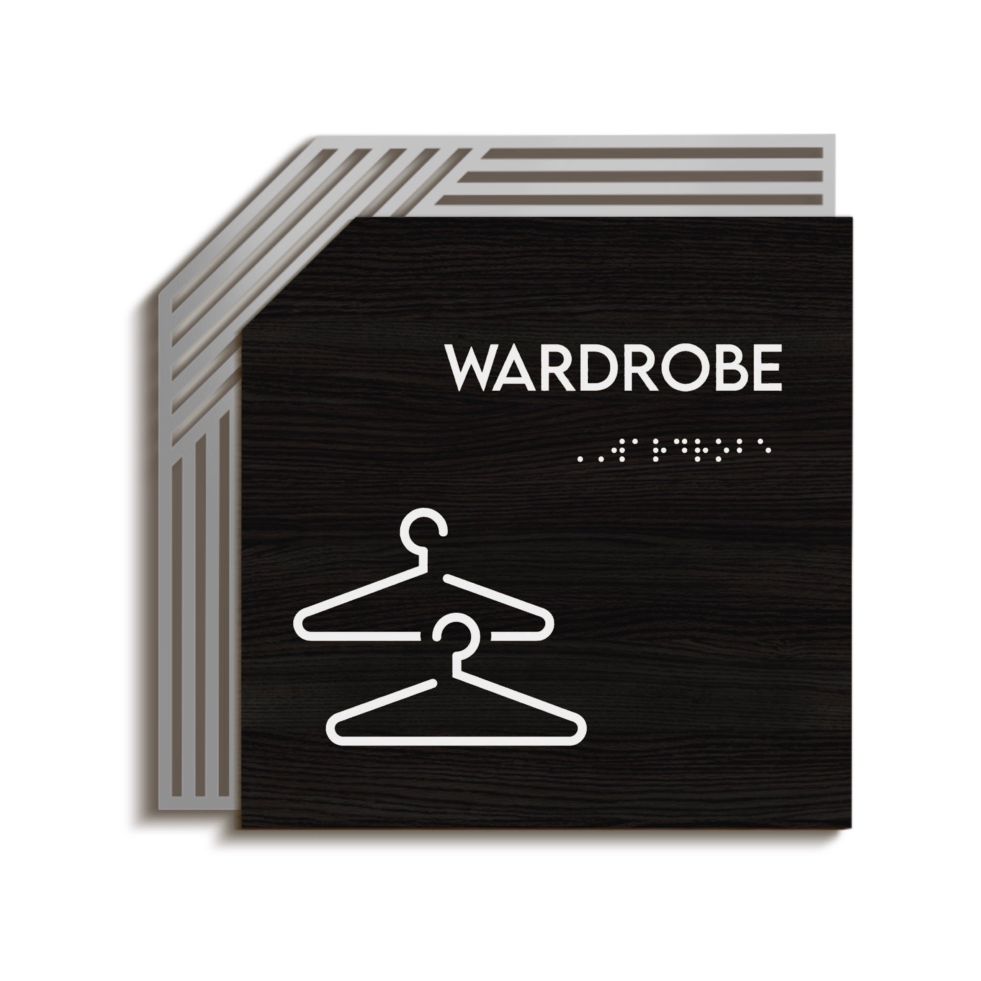 Wardrobe Closet Sign: Steel Sign — " Authentic " Design | BSign Store