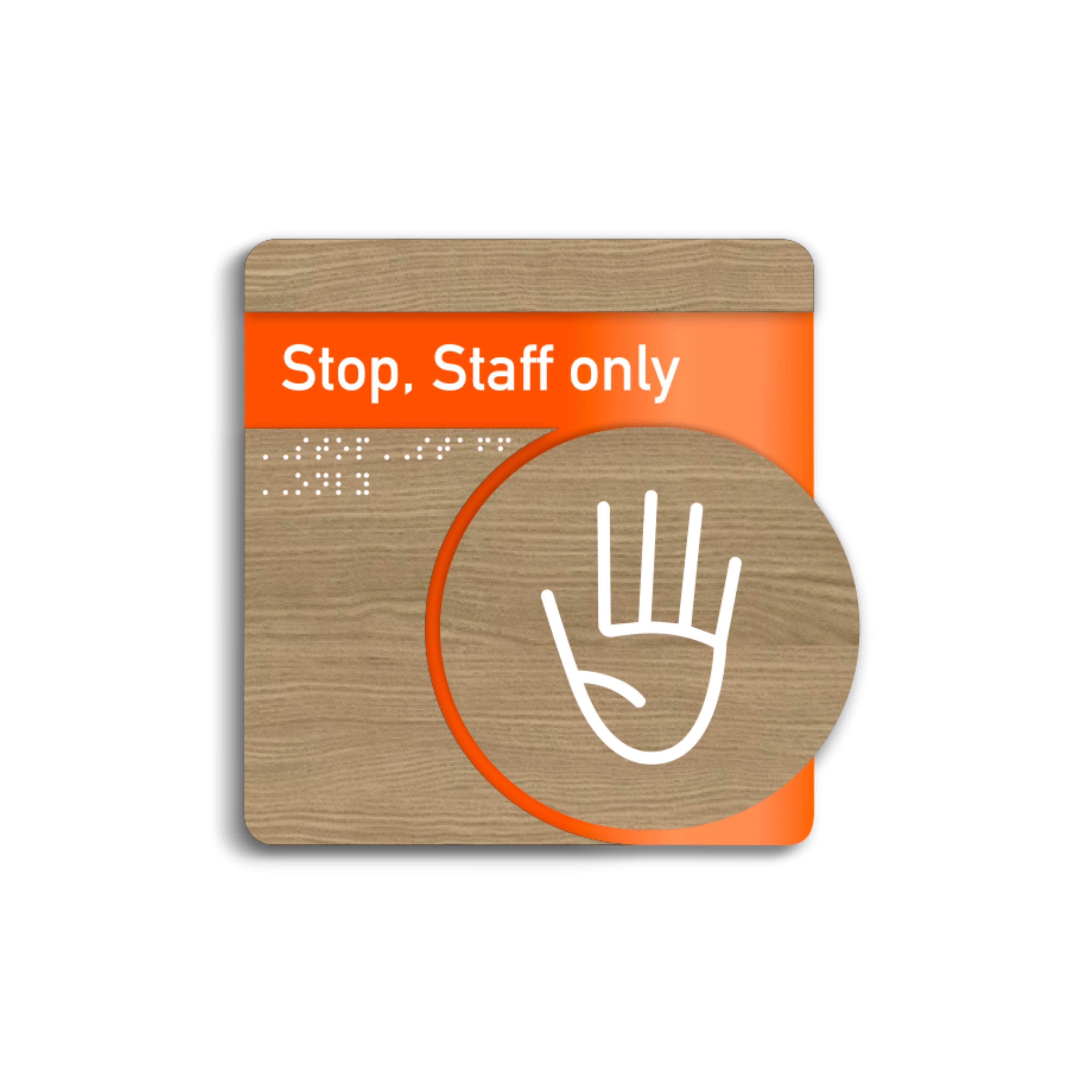 Staff Only Door Sign for Office: "Genova" Design – Bsign