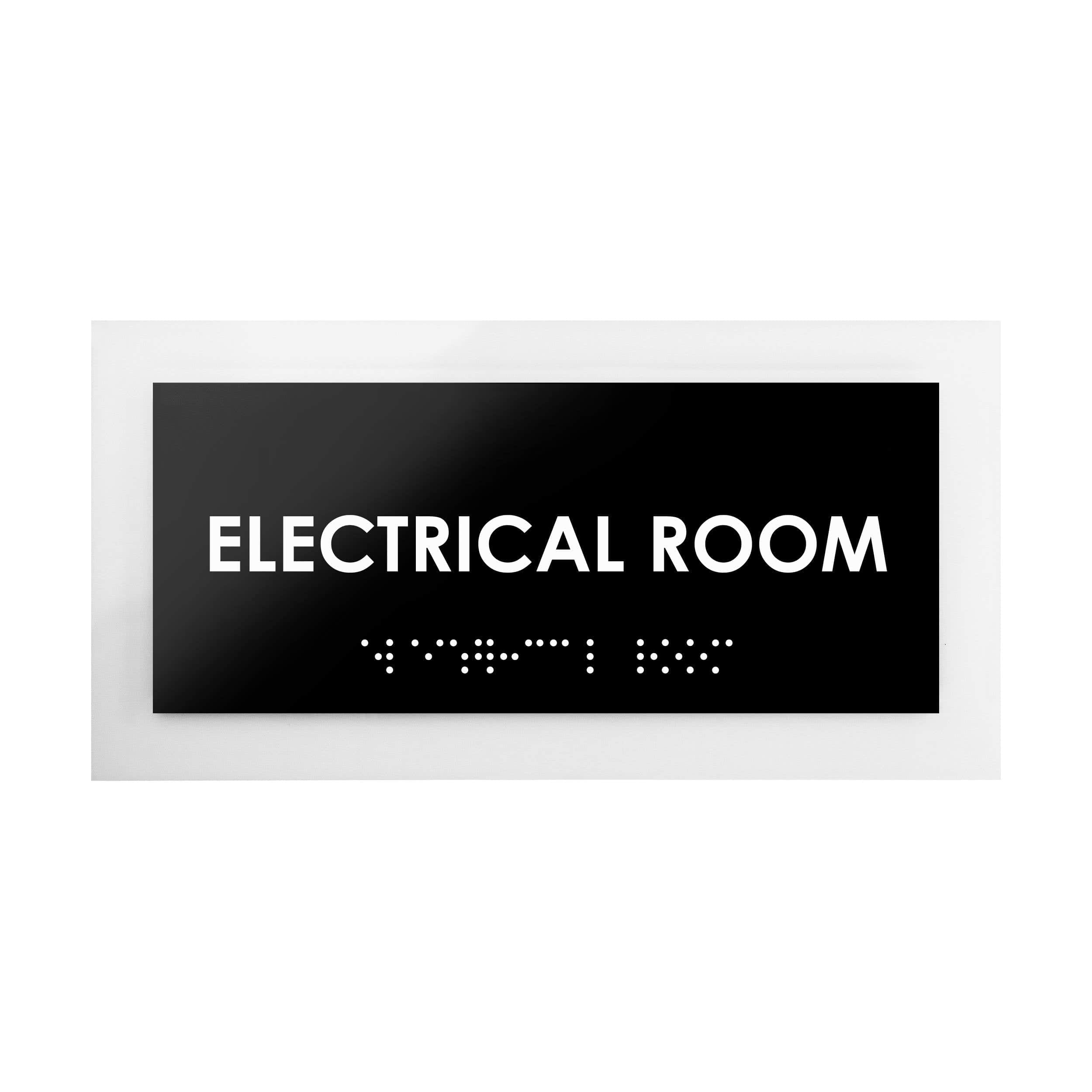Electrical Room Door Sign — Acrylic Door Plate — "Simple" Design – Bsign