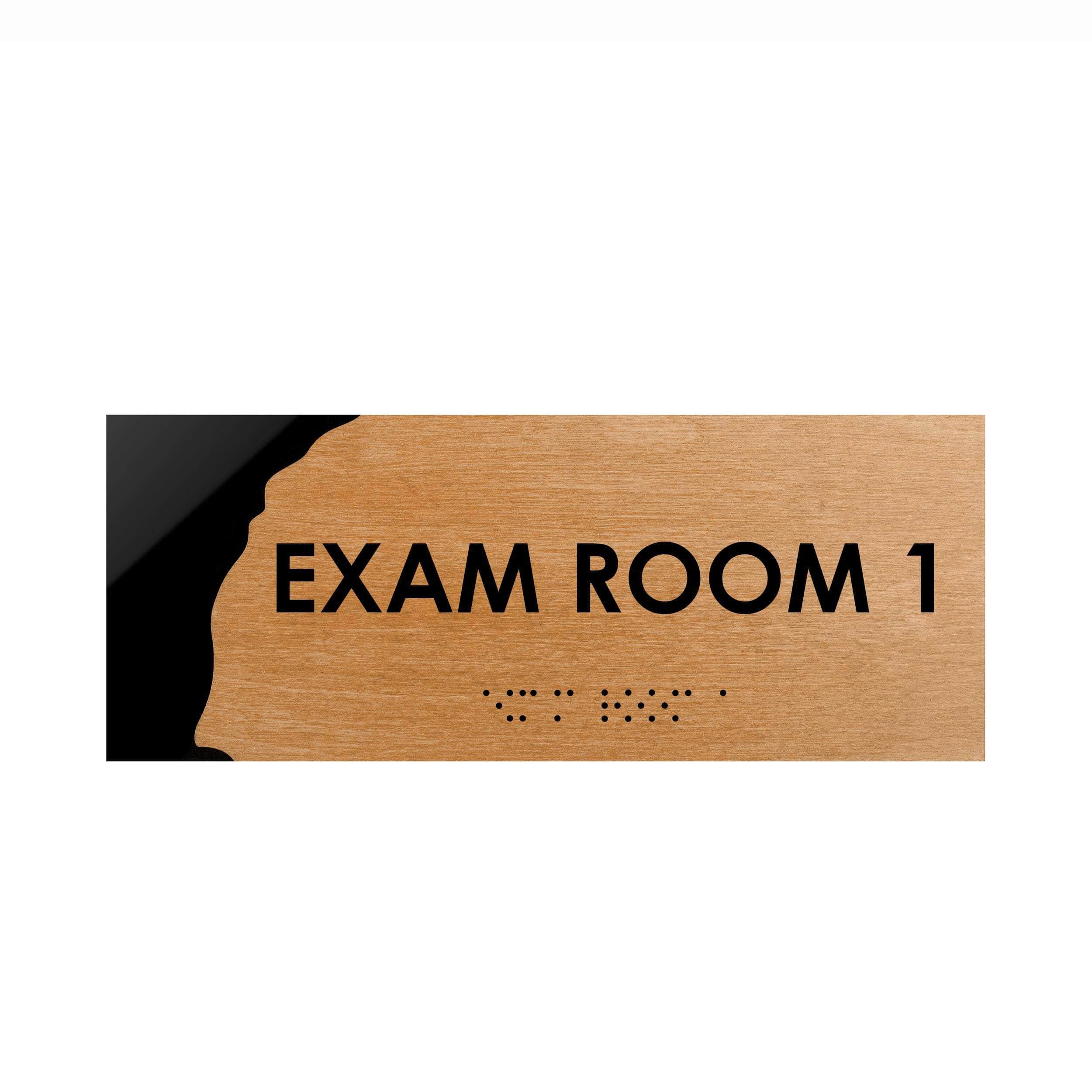 Custom Exam Room Sign: Wood & Acrylic Plate — "Sherwood" Design | BSign ...