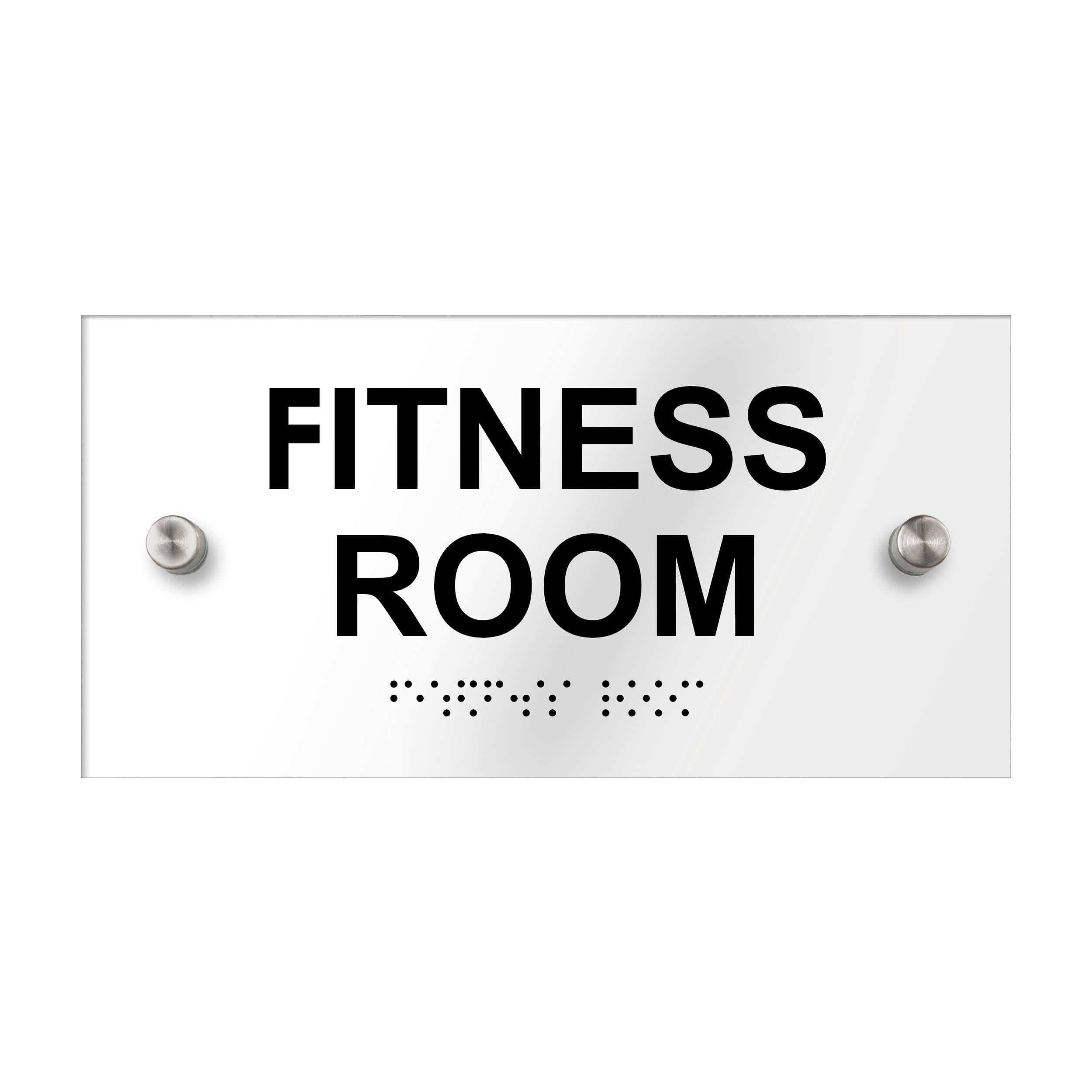 Fitness Room Sign - Acrylic Plate "Classic" Design – Bsign