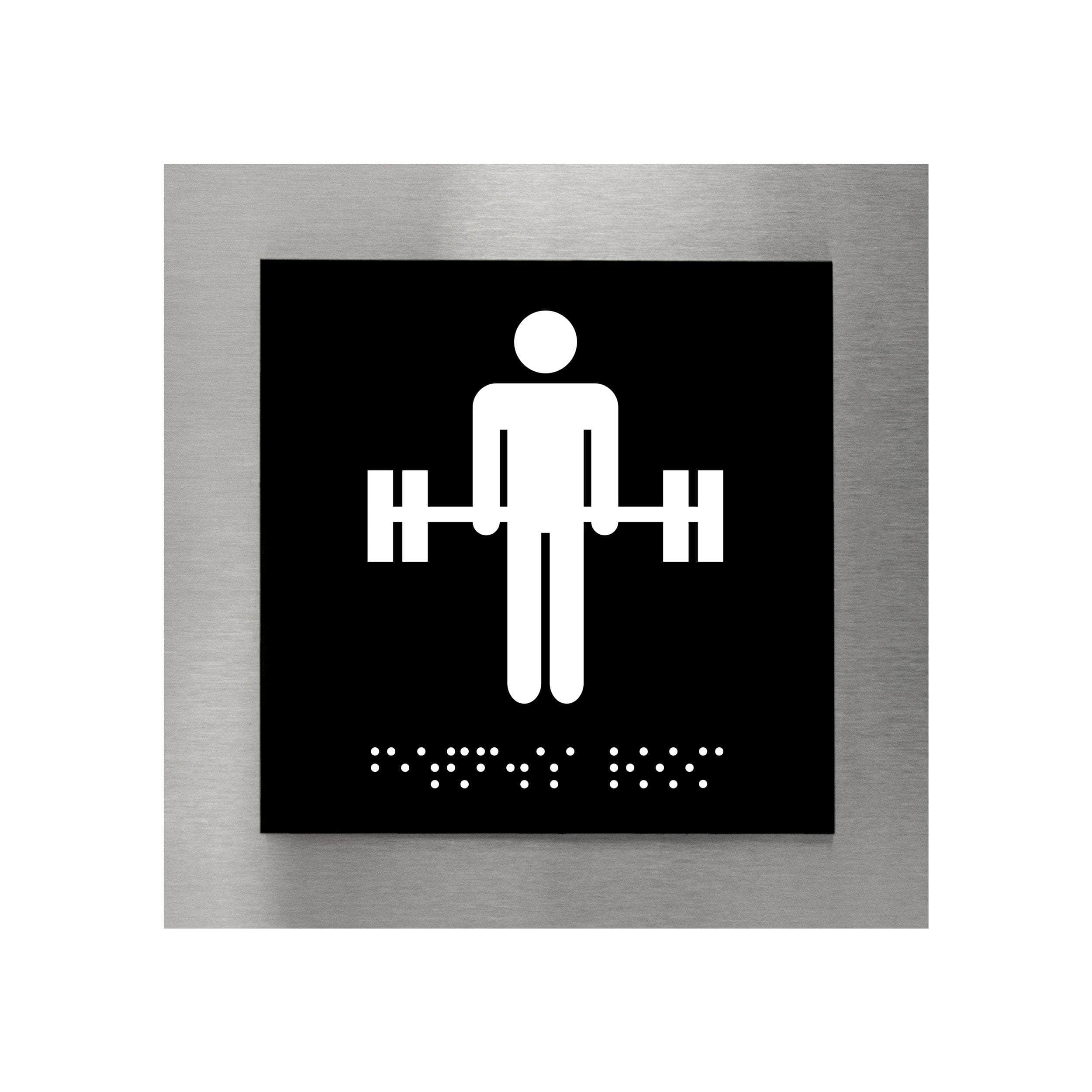 Fitness Room Steel Door Sign "Modern" Design – Bsign