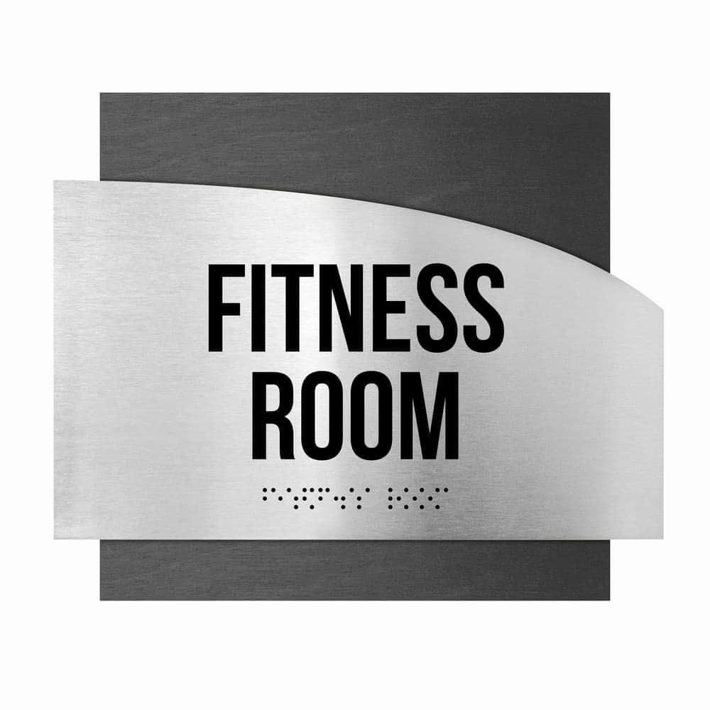 Fitness Room Steel Sign "Wave" Design – Bsign