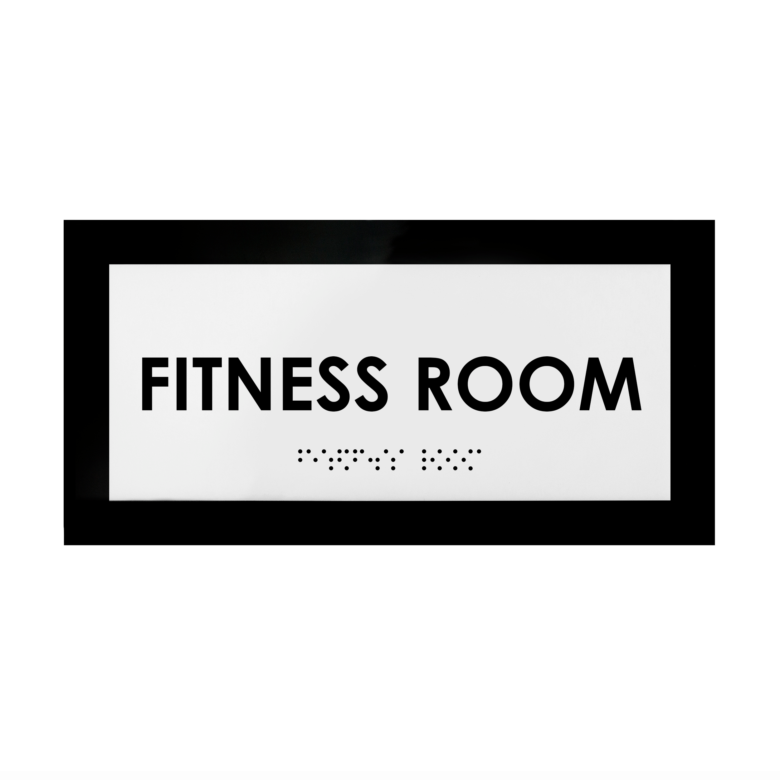 Fitness Room Door Sign: Acrylic Sign — "Simple" Design | BSign Store