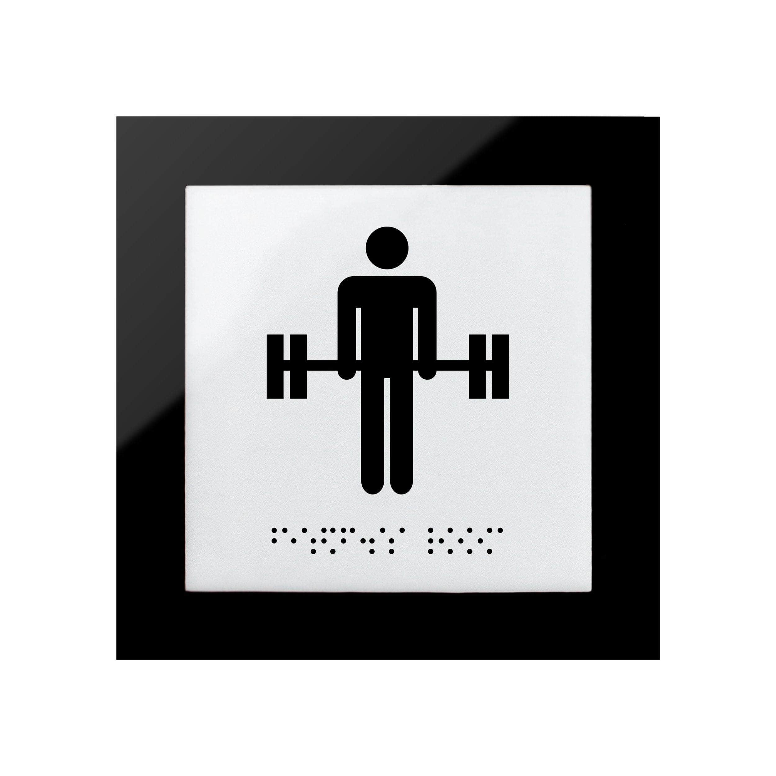 Acrylic Fitness Room Sign "Simple" Design – Bsign