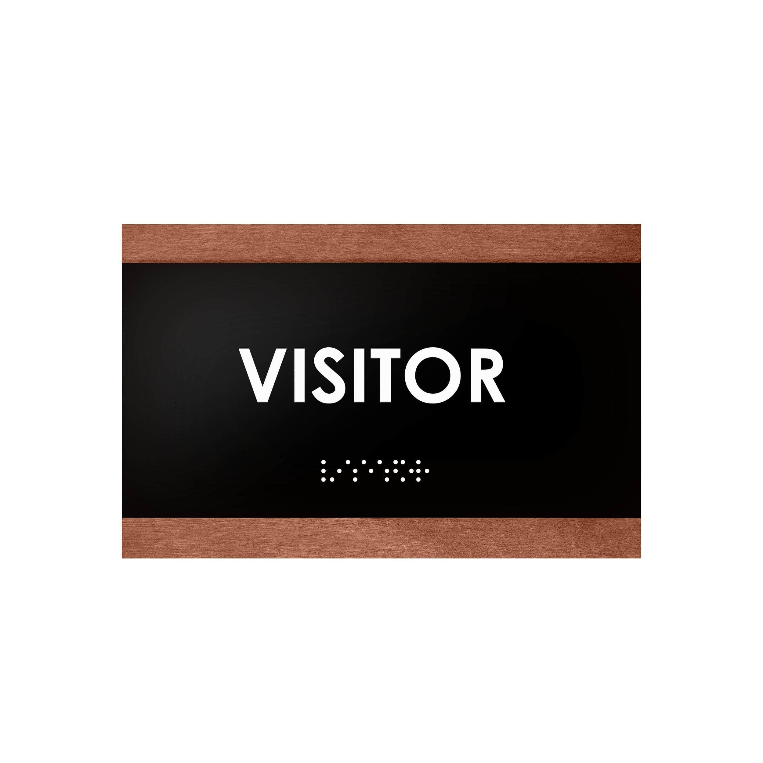 Visitor Sign for Employees — Wood Sign — "Buro" Design – Bsign