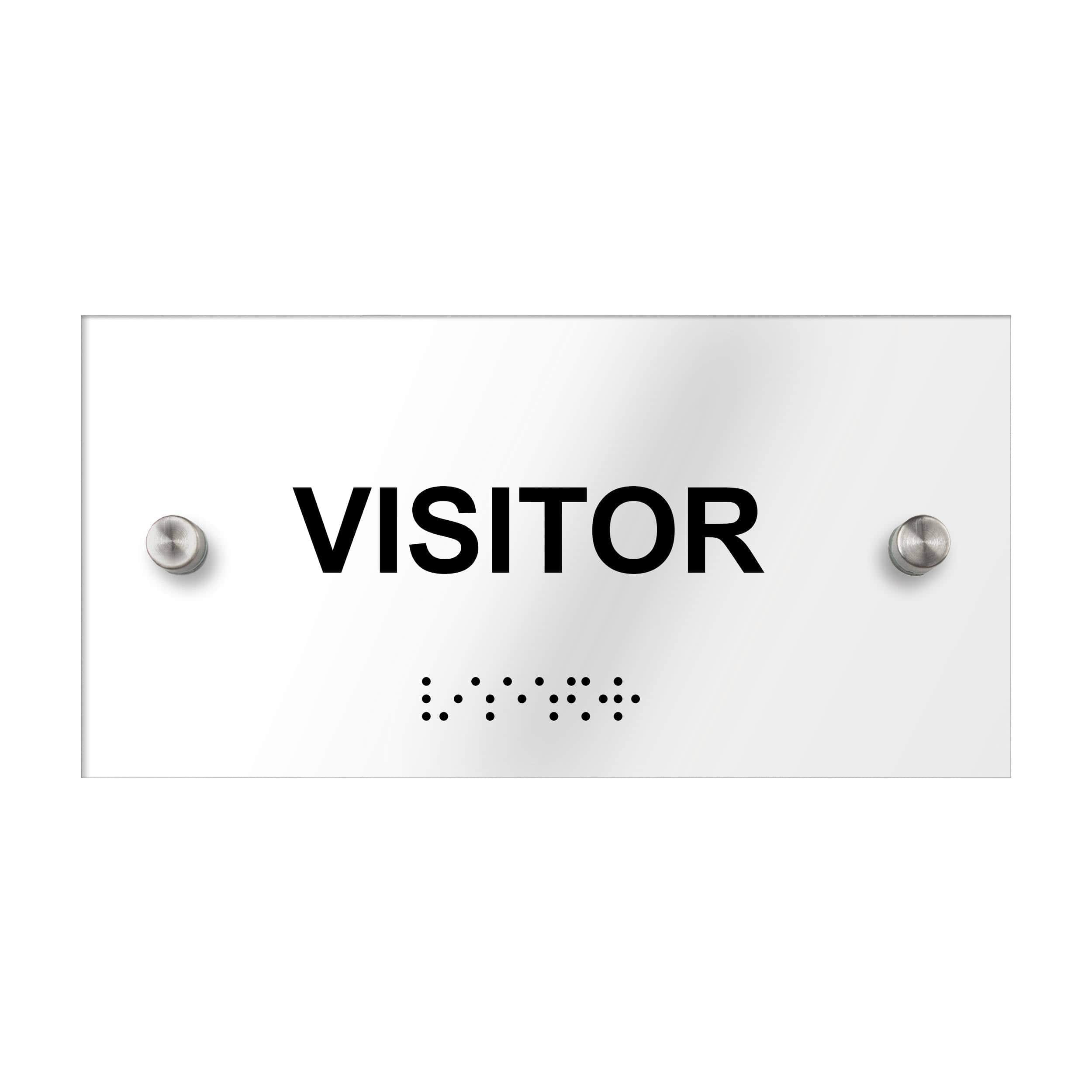 Visitor Sign: Acrylic Sign —"Classic" Design – Bsign
