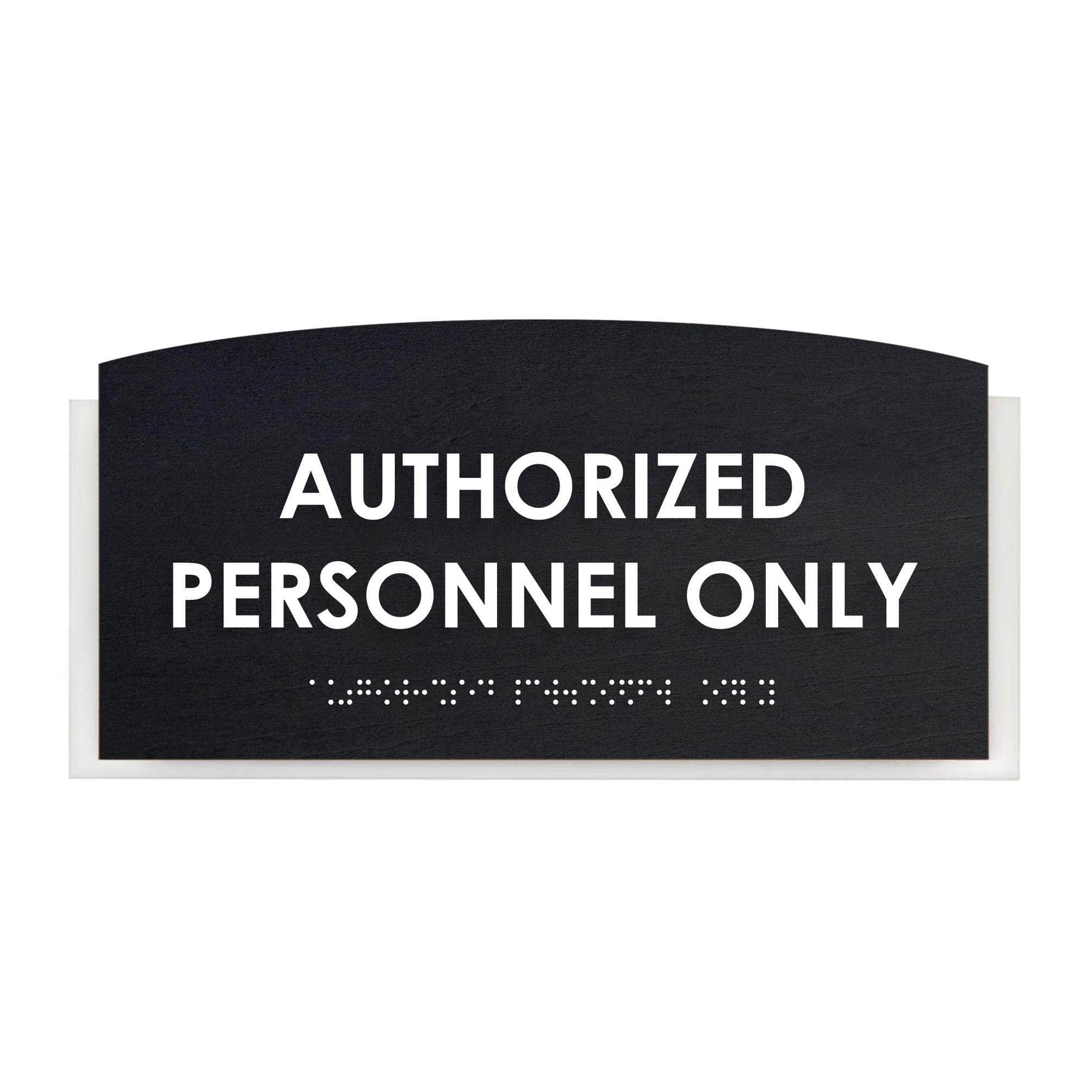 Authorized Personnel Only Signs - Wood Sign "Scandza" Design – Bsign