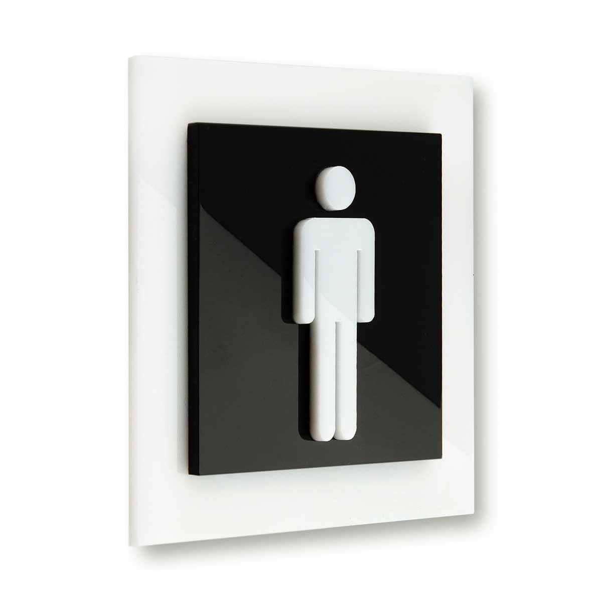 Acrylic Men's Restroom Sign — "Simple" Design | BSign Store