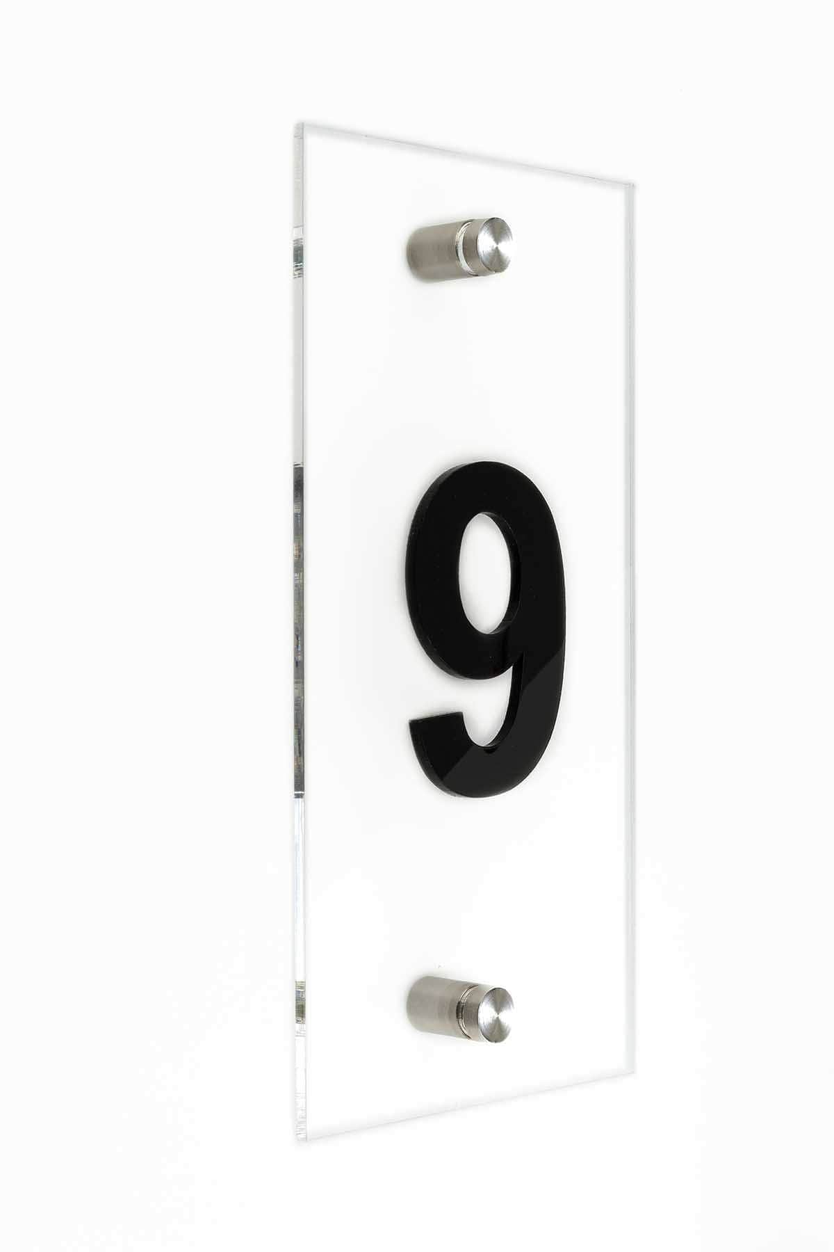 Acrylic House Number Sign — "Classic" Design | BSign Store