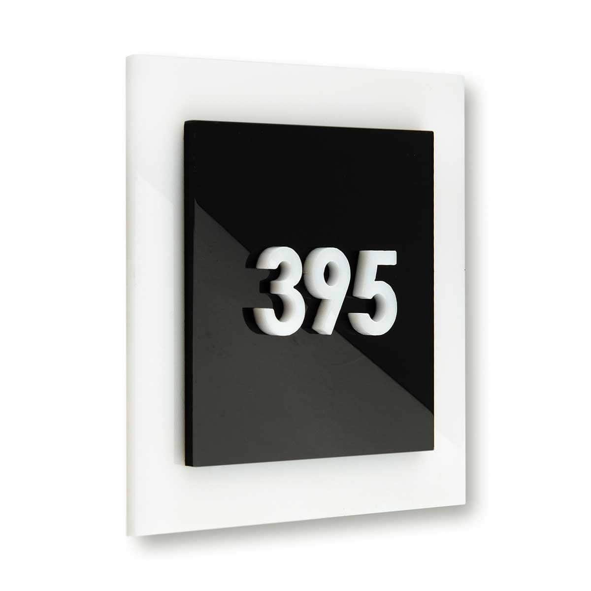 Apartment Door Numbers: Аcrylic Glass Sign — "Simple" Design | BSign Store