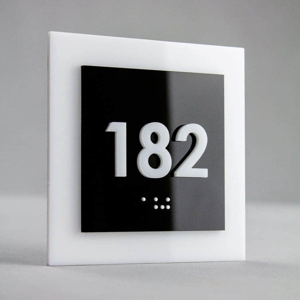 Square Door Number Plaques