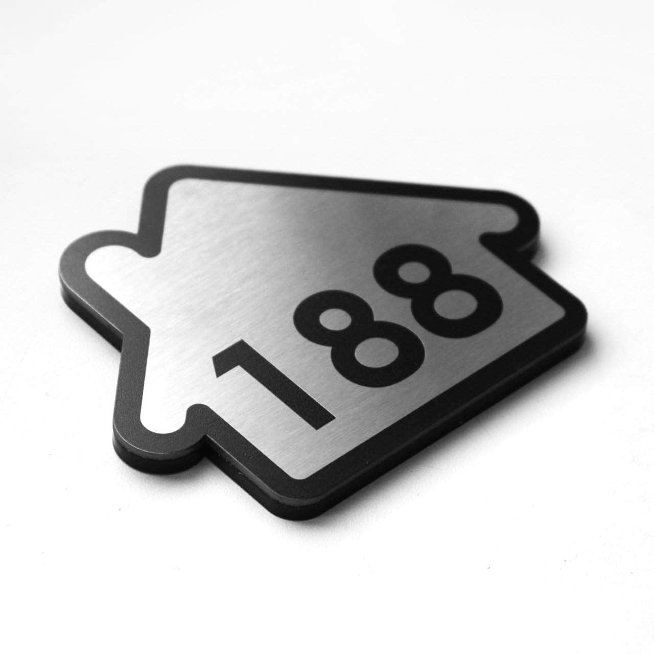 House Numbers Sign — Stainless Steel Plate – Bsign