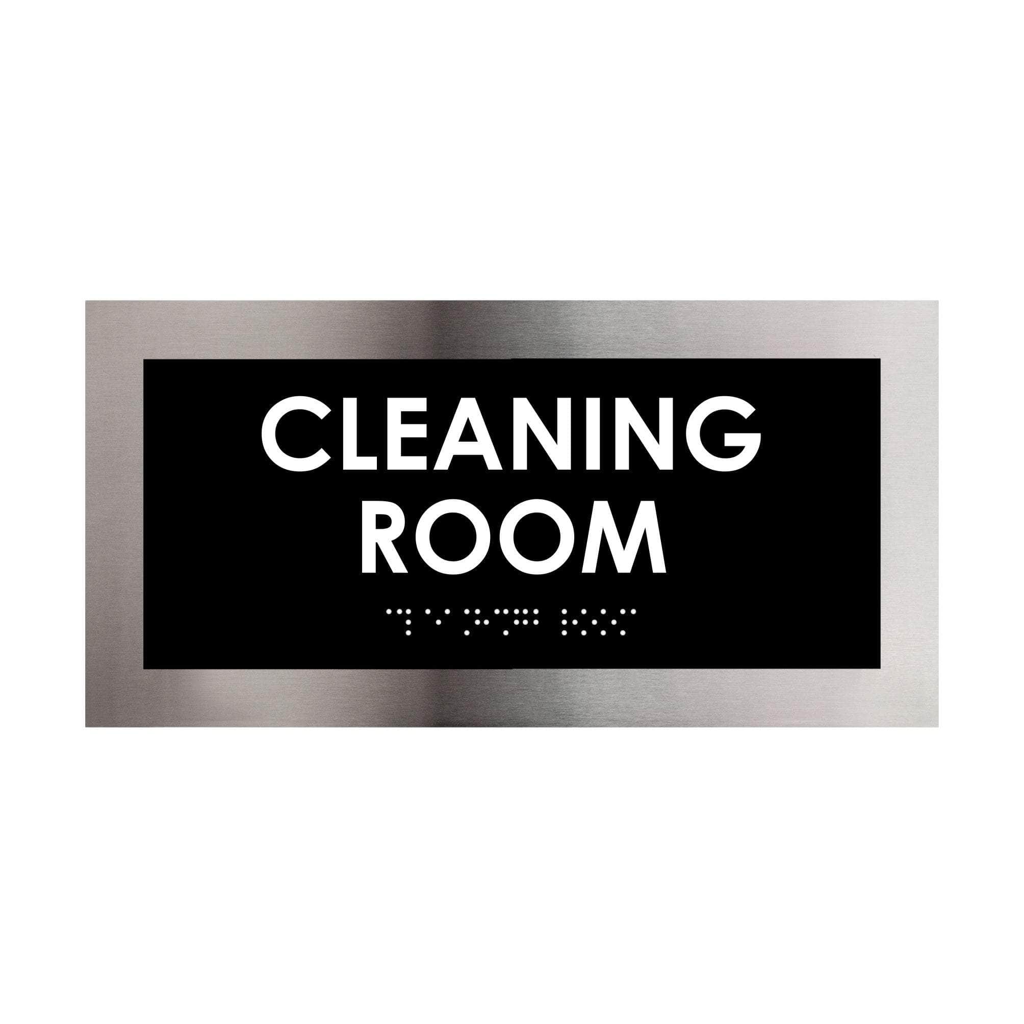 Cleaning Room Sign: Steel Door Sign — "Modern" Design – Bsign