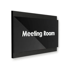 Computer Room Sign: Wood Door Plate — "Buro" Design – Bsign
