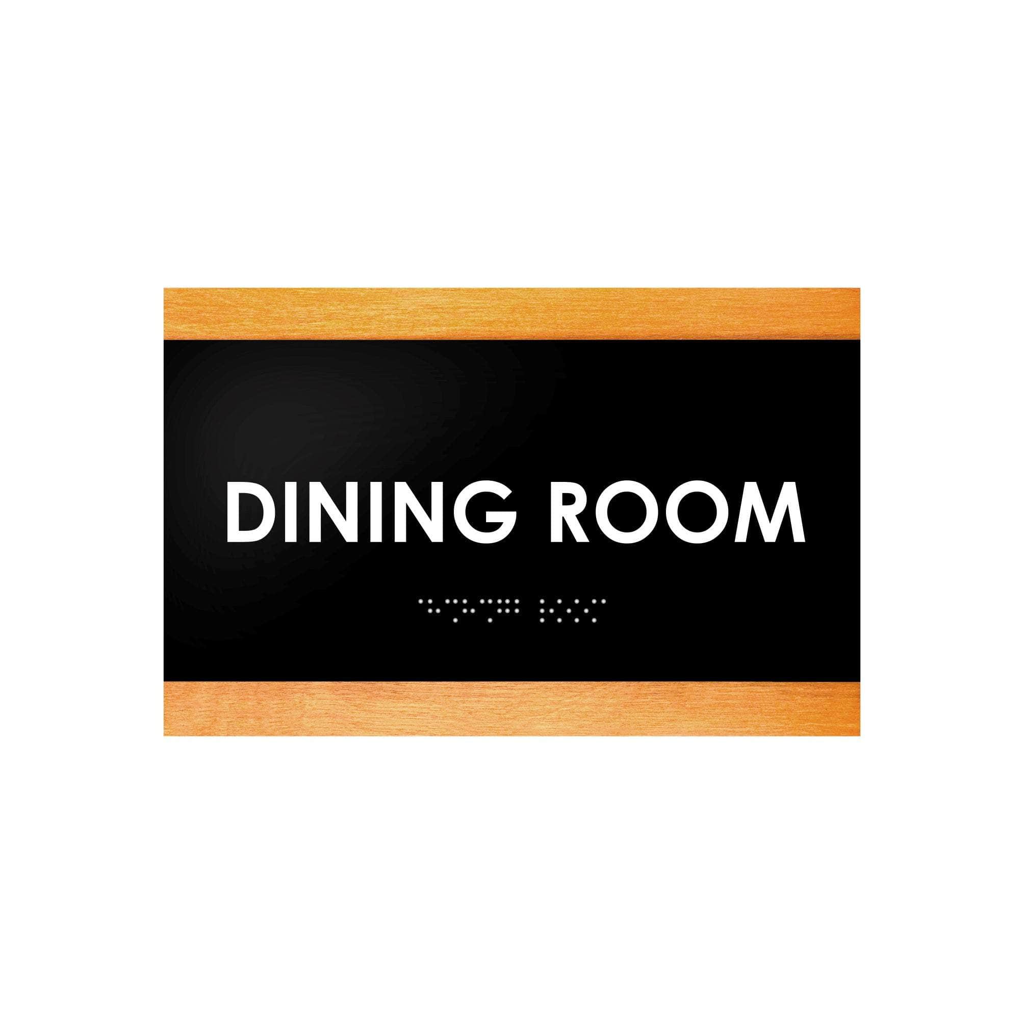 Dining Room Sign: Wood Door Plate — "Buro" Design – Bsign