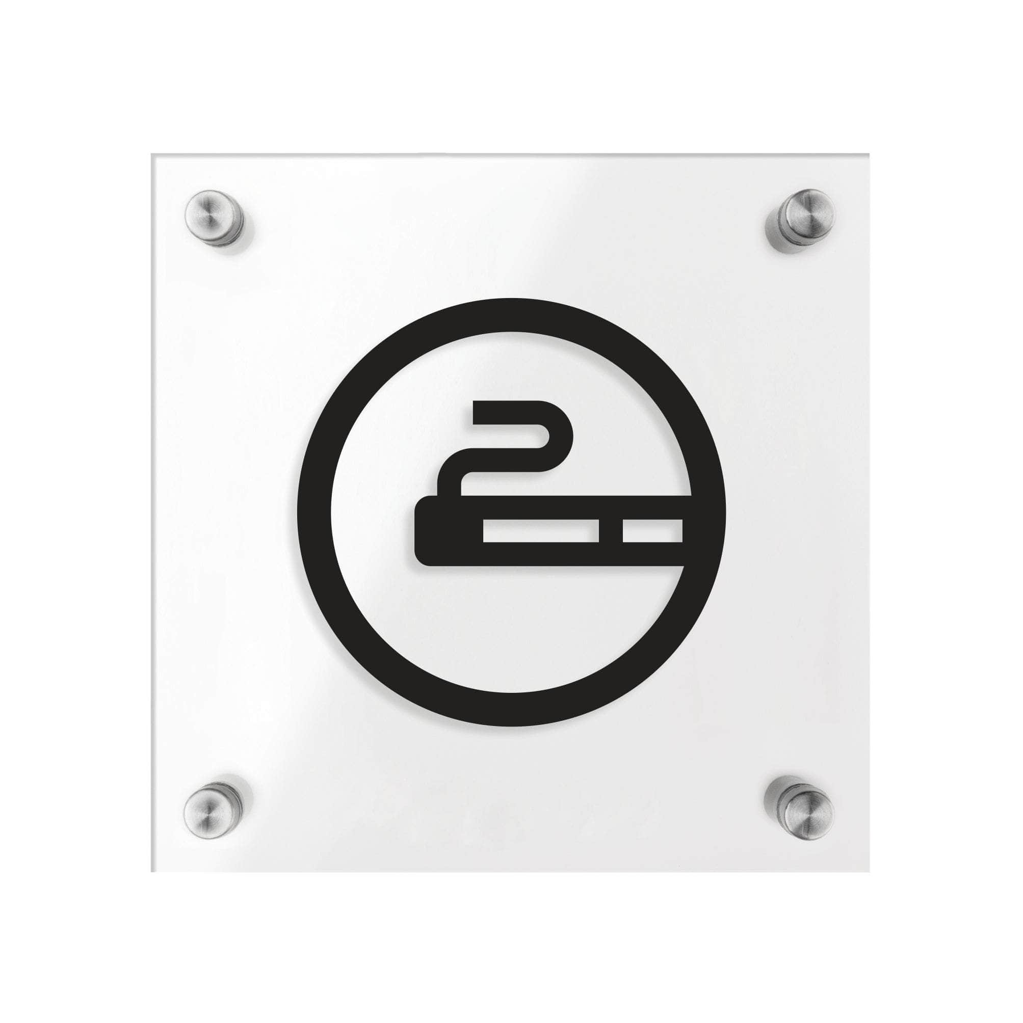 Acrylic Smoke Area Sign — "Classic" Design | BSign Store
