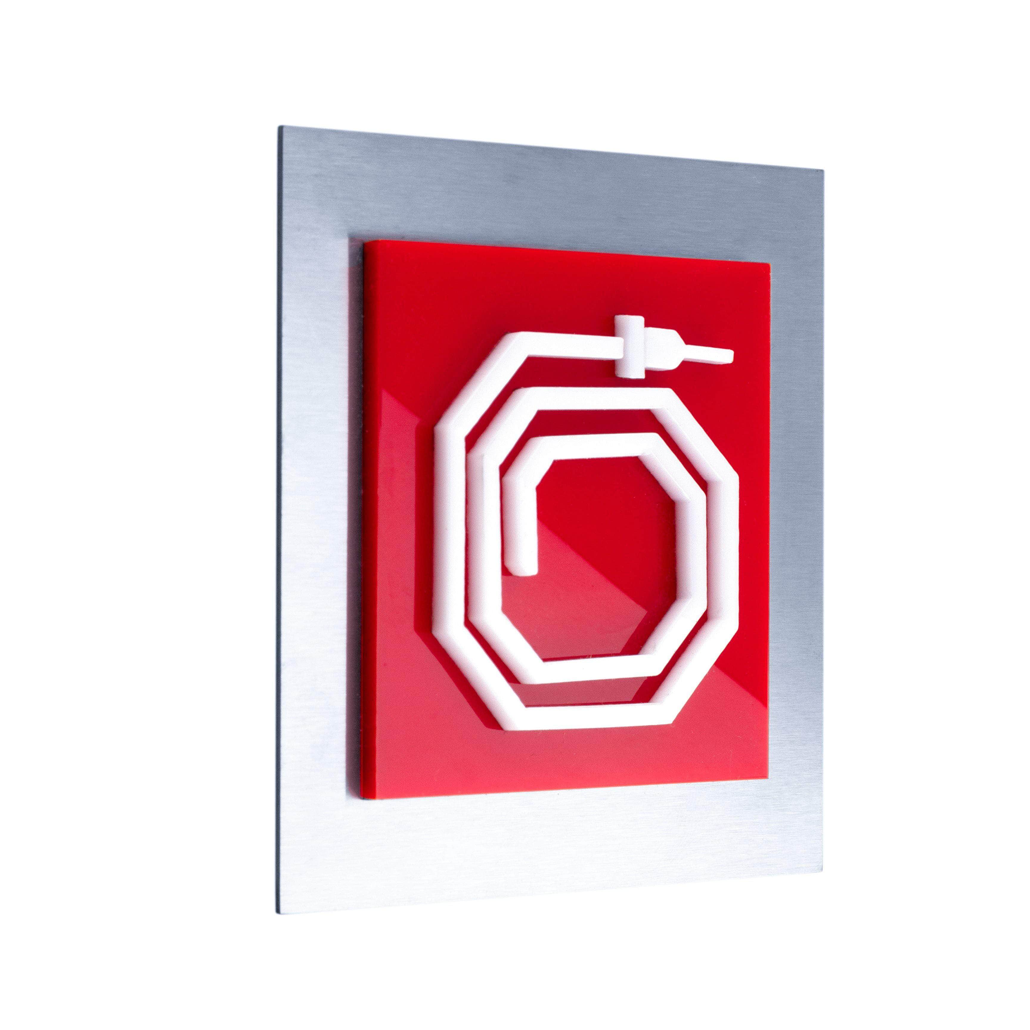 Fire Hydrant Sign: Steel & Acrylic Signage — "Modern" Design | BSign Store