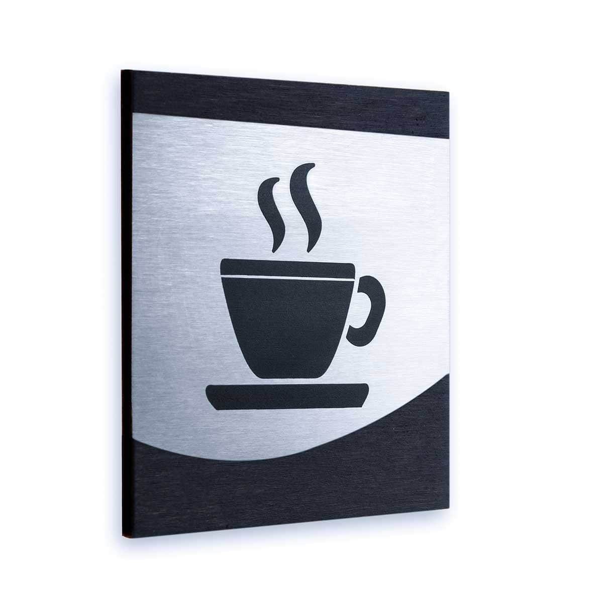 Kitchen Sign: Wood & Stainless Steel Plate — "Venture" Design | BSign Store
