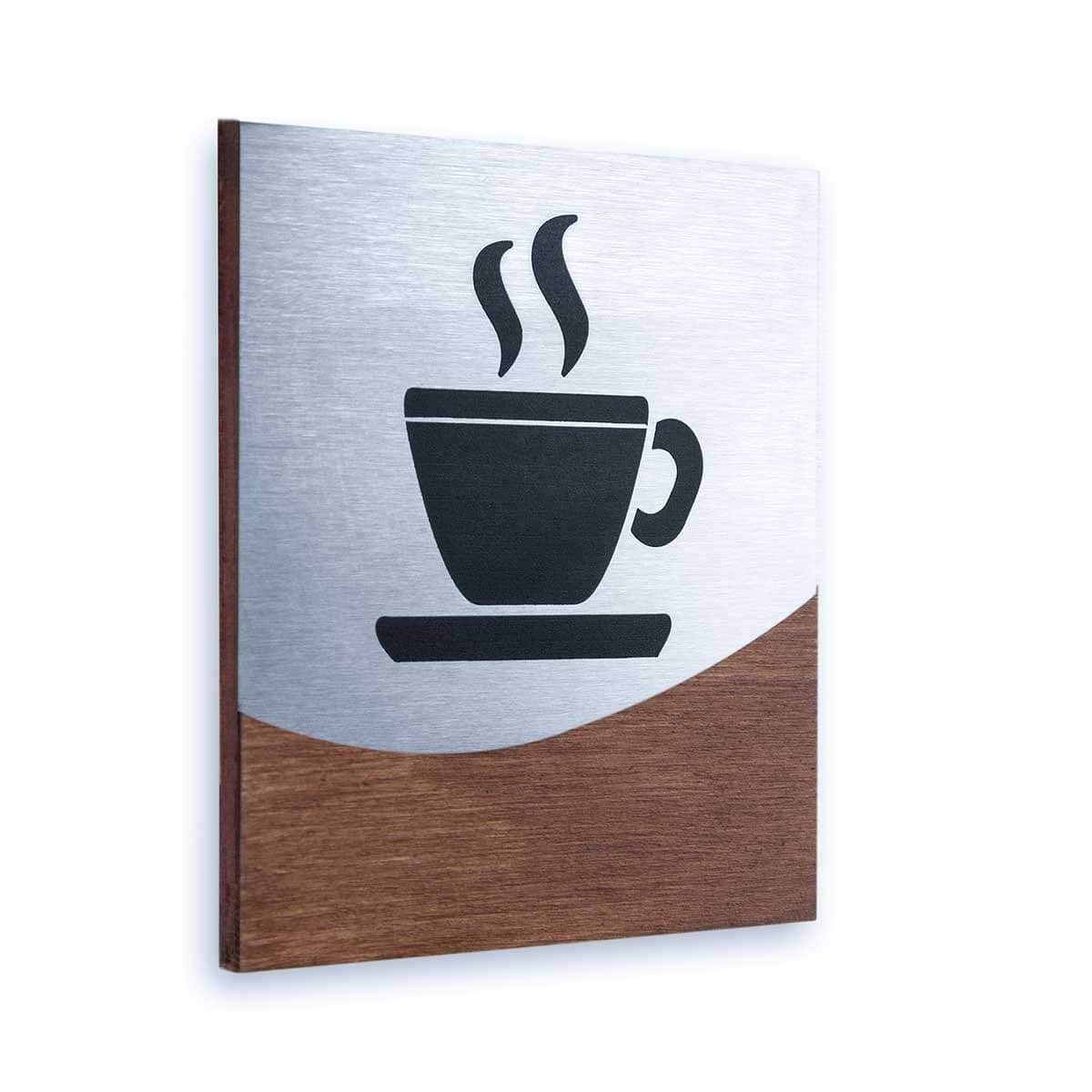 Kitchen Sign: Wood & Stainless Steel Door Plate — "Jure" Design | BSign ...
