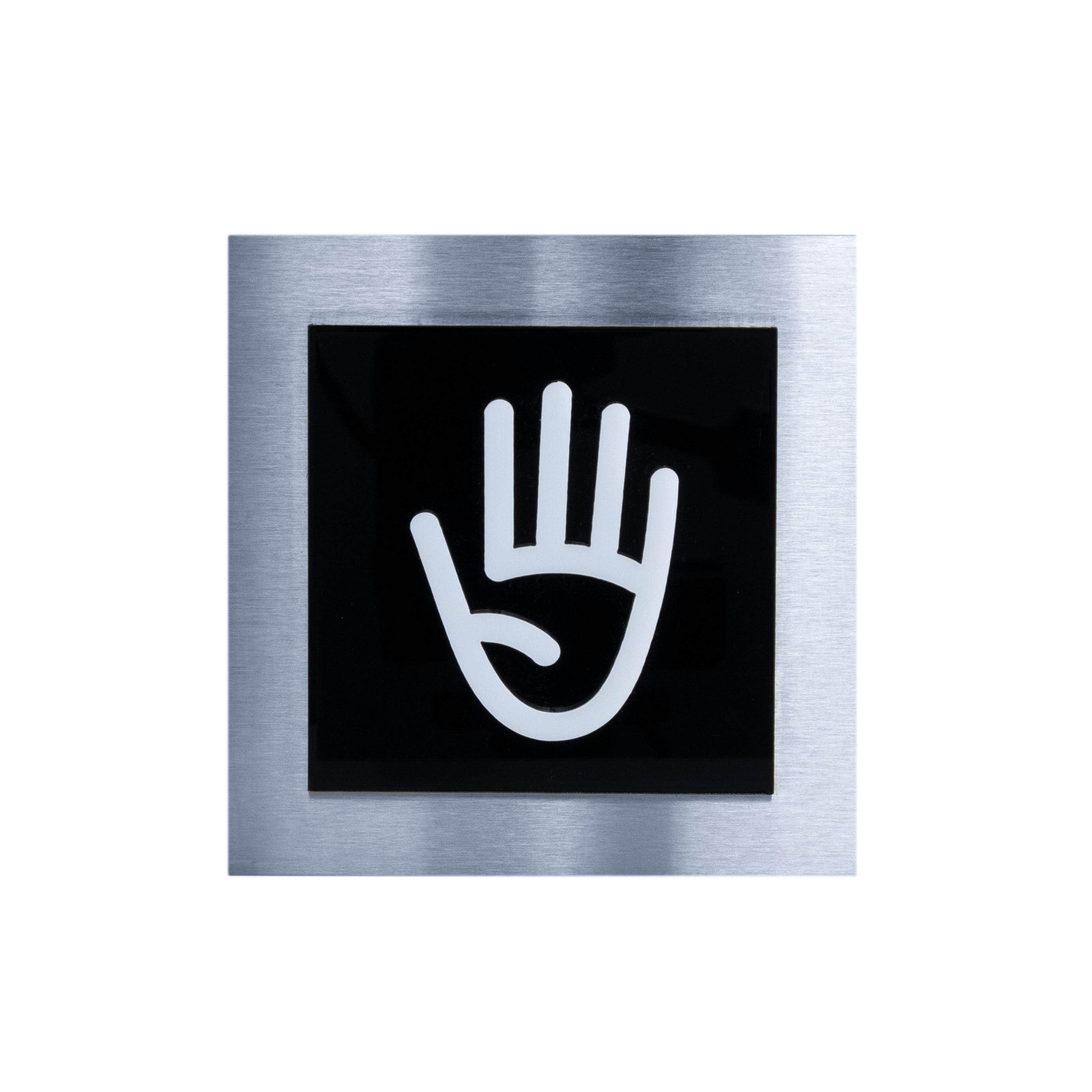 Staff Only Sign: Steel & Acrylic Plate — "Modern" Design | BSign Store