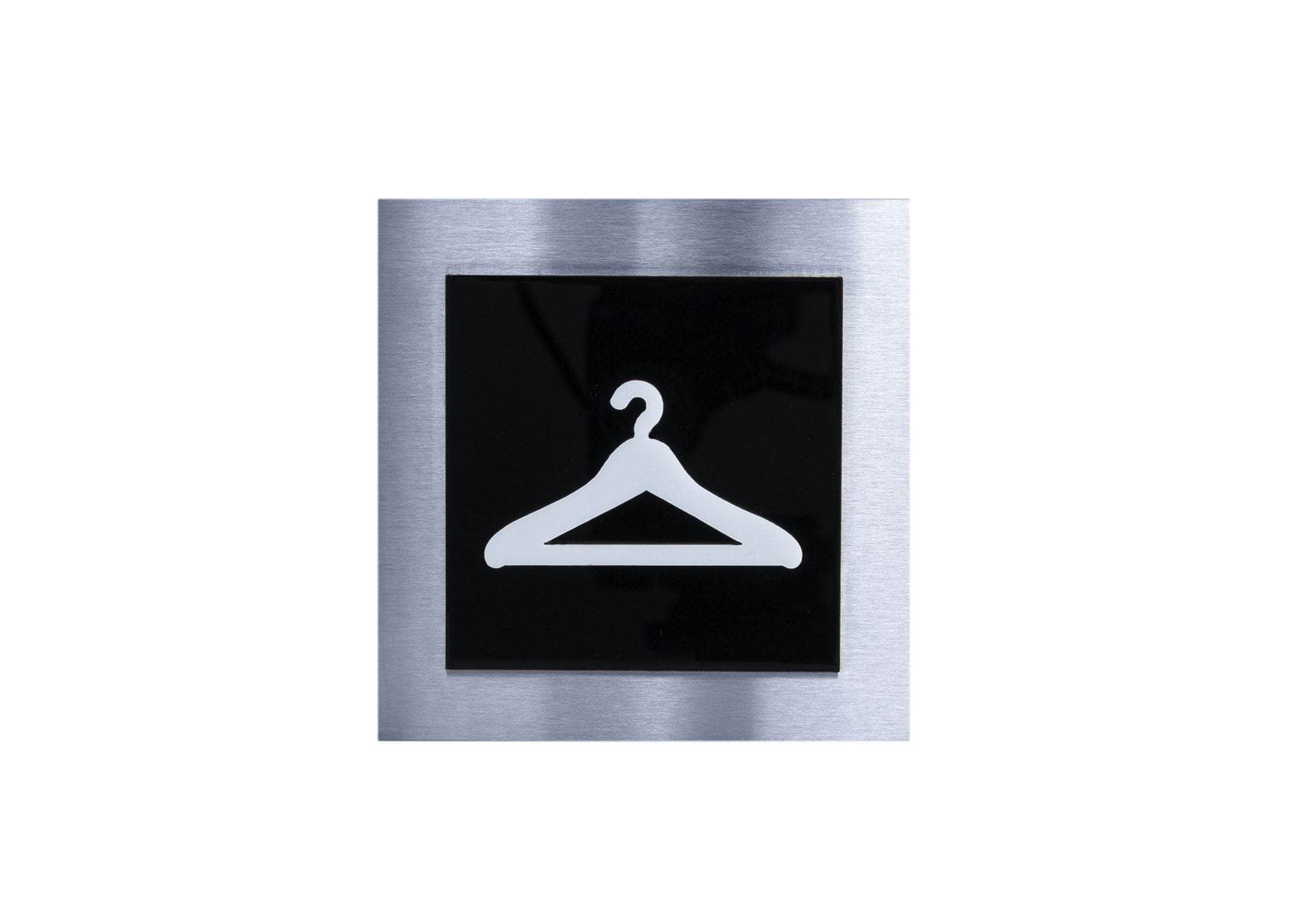 Wardrobe Sign: Steel & Acrylic Plate — "Modern" Design | BSign Store