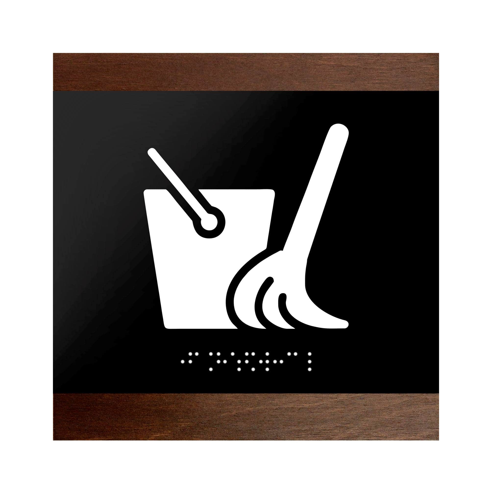 Cleaning Room Sign: Wood Signage — "Buro" Design – Bsign