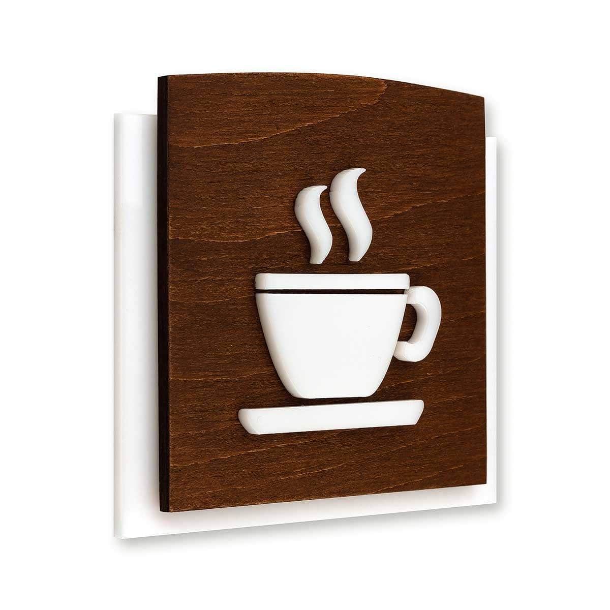 Kitchen Door Sign: Wood & Acrylic Plate — "Scandza" Design | BSign Store