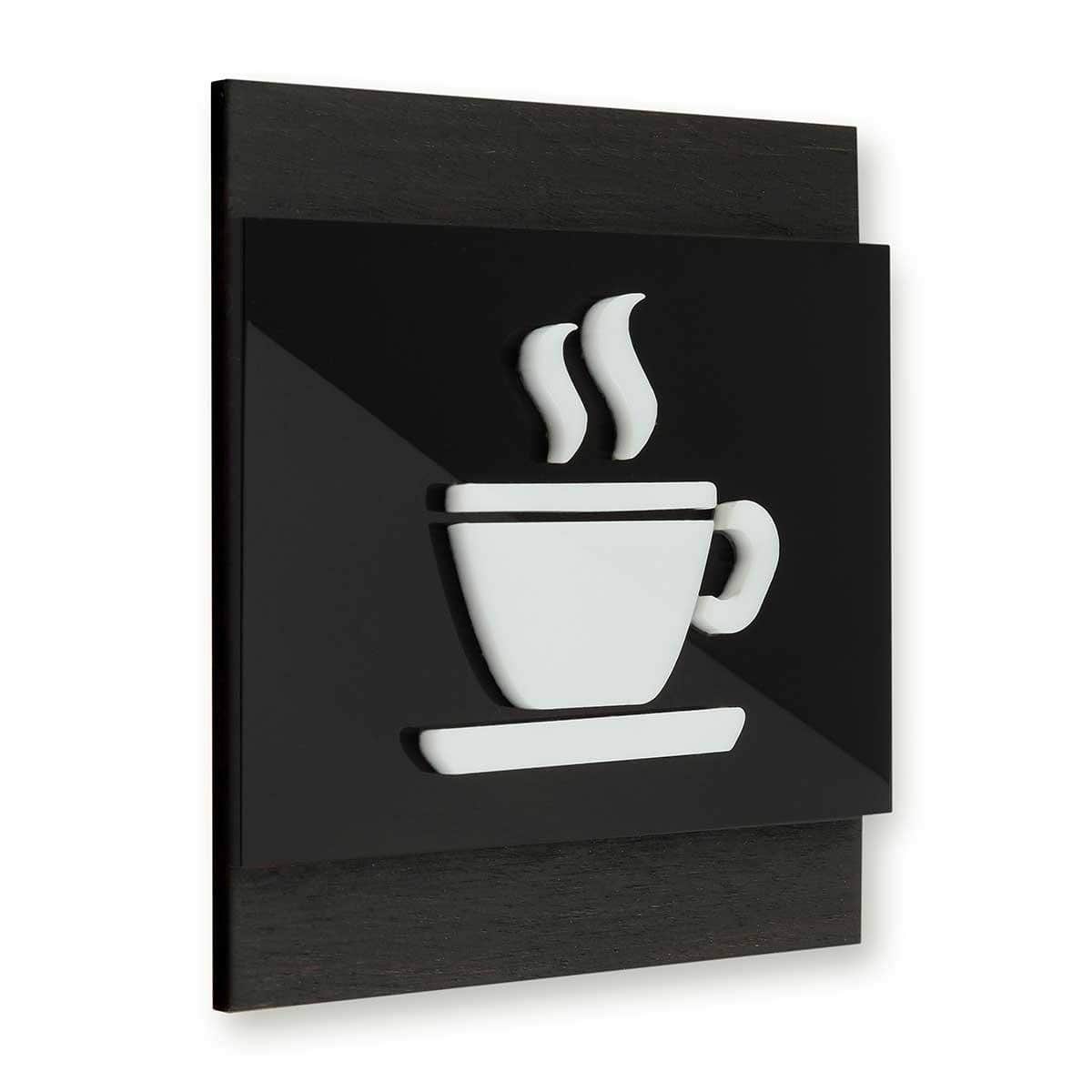 Kitchen Door Sign: Wood & Acrylic Signage — "Buro" Design | BSign Store