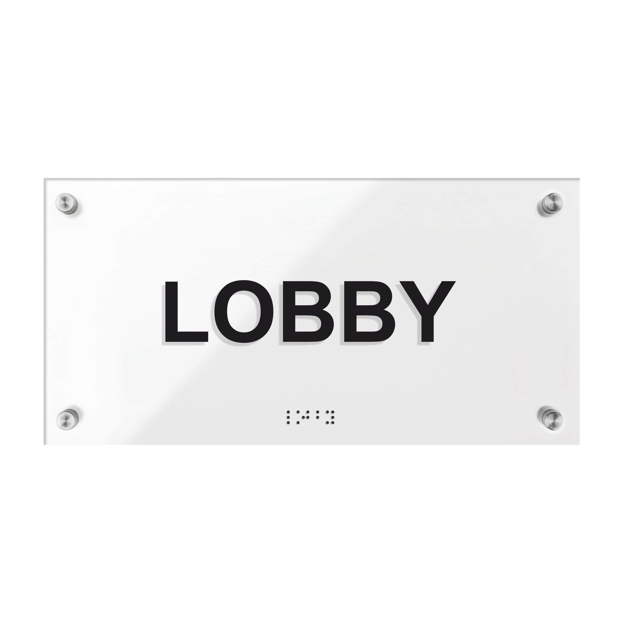 Lobby Sign: Acrylic Door Plate — "Classic" Design – Bsign