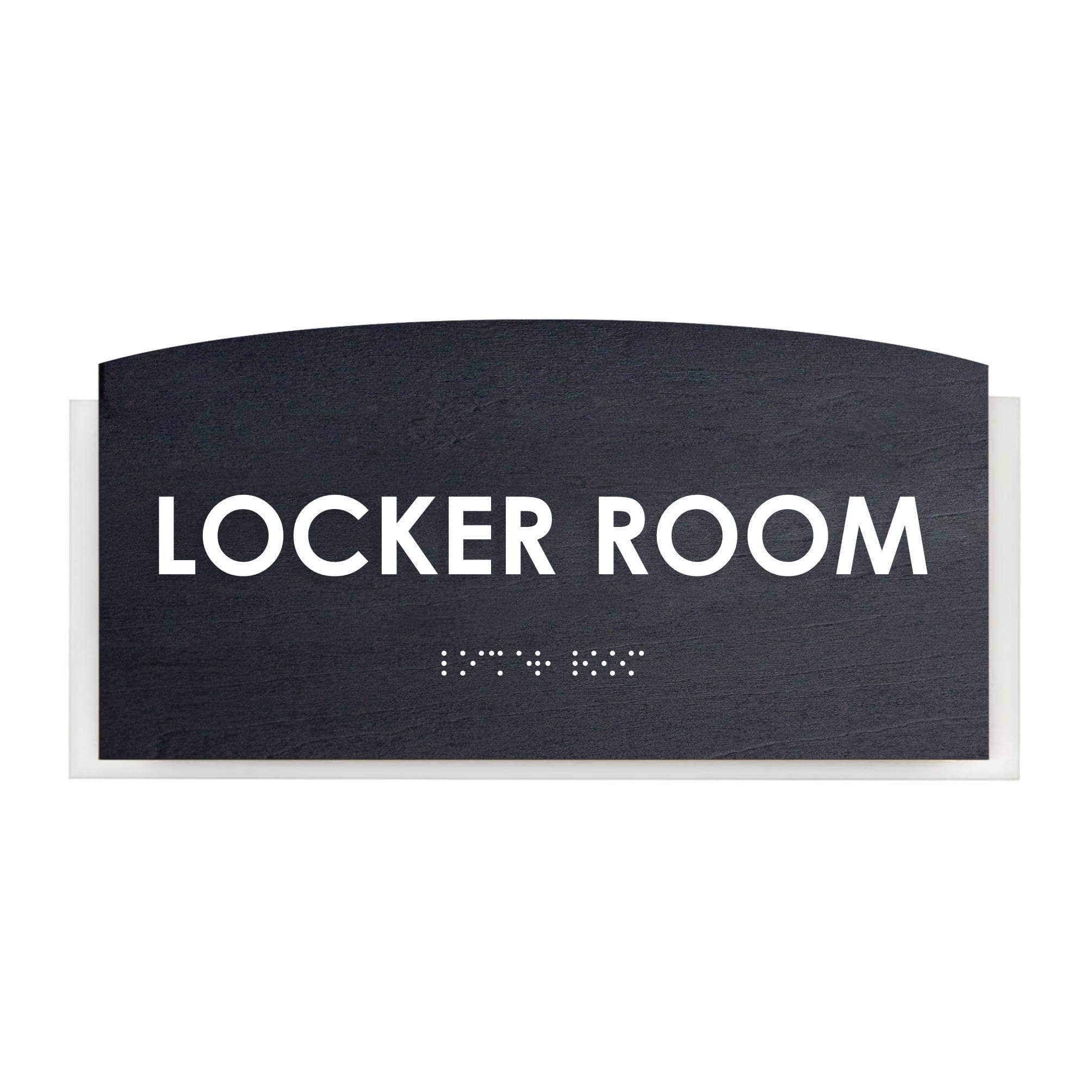 Locker Room Sign: Wood Door Plate — "Scandza" Design – Bsign