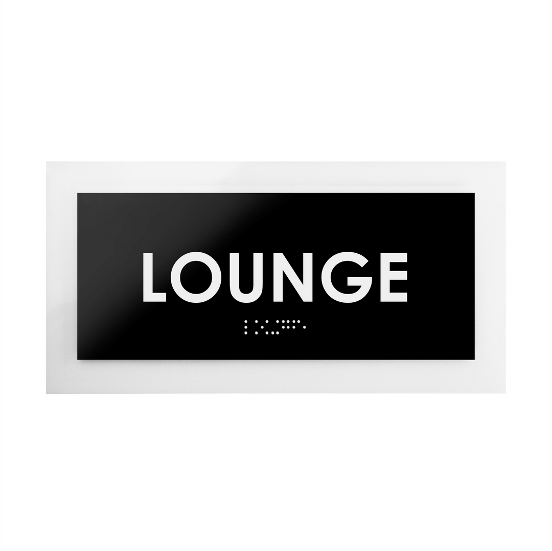 Lounge Sign — Acrylic Door Plate — "Simple" Design | BSign Store