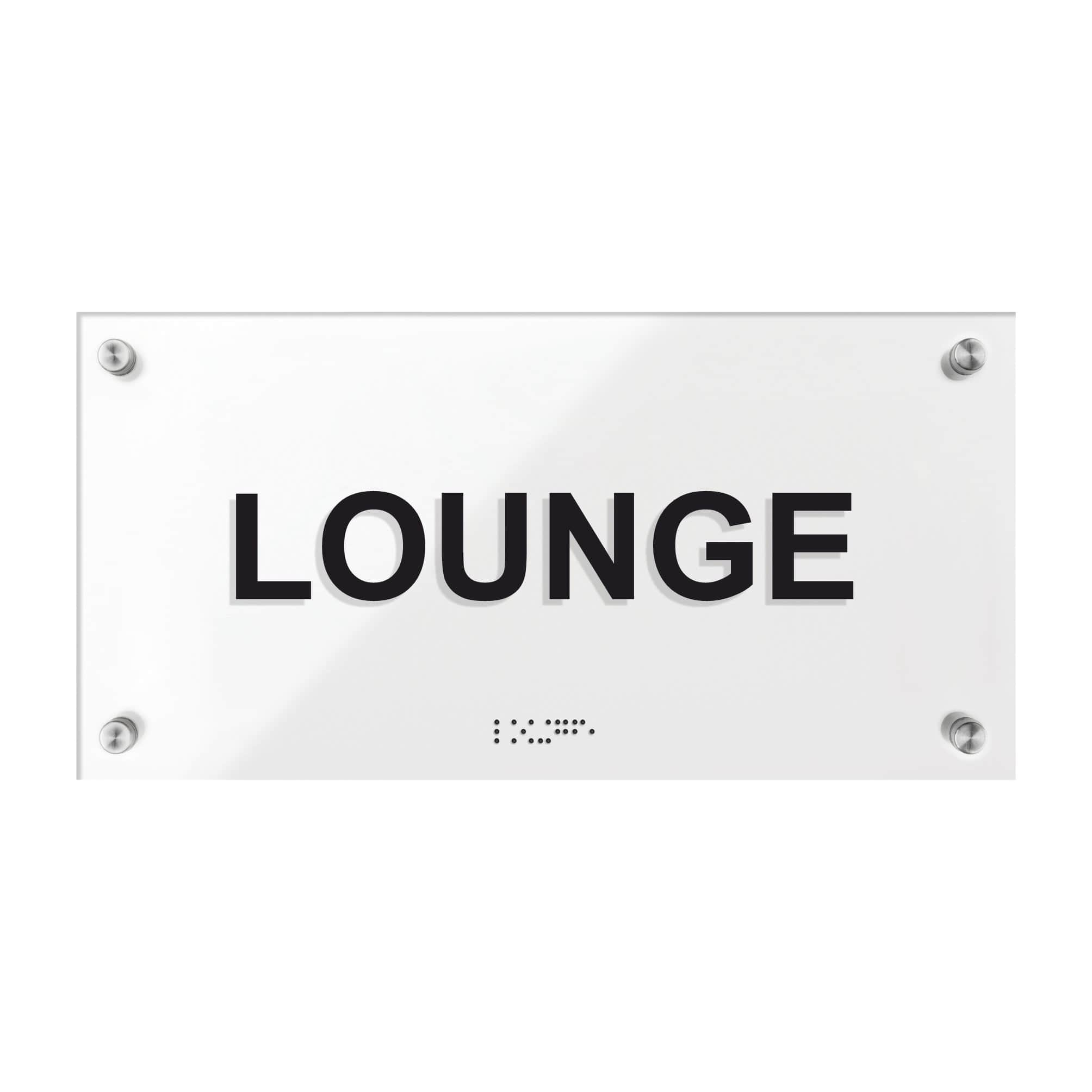 Lounge Room Sign: Acrylic Door Plate — "Classic" Design – Bsign