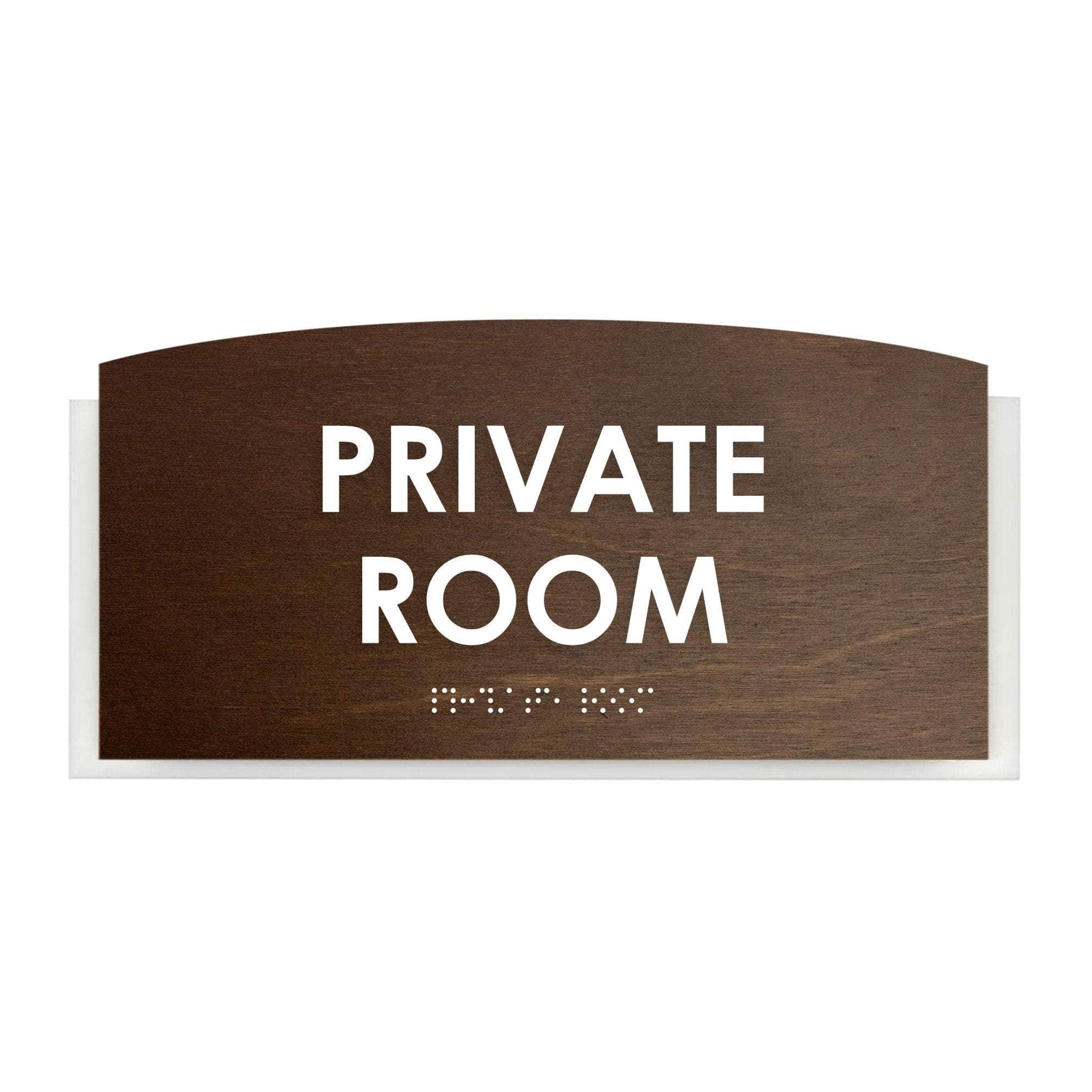 Private Room Sign: Wood Door Plate — "Scandza" Design – Bsign