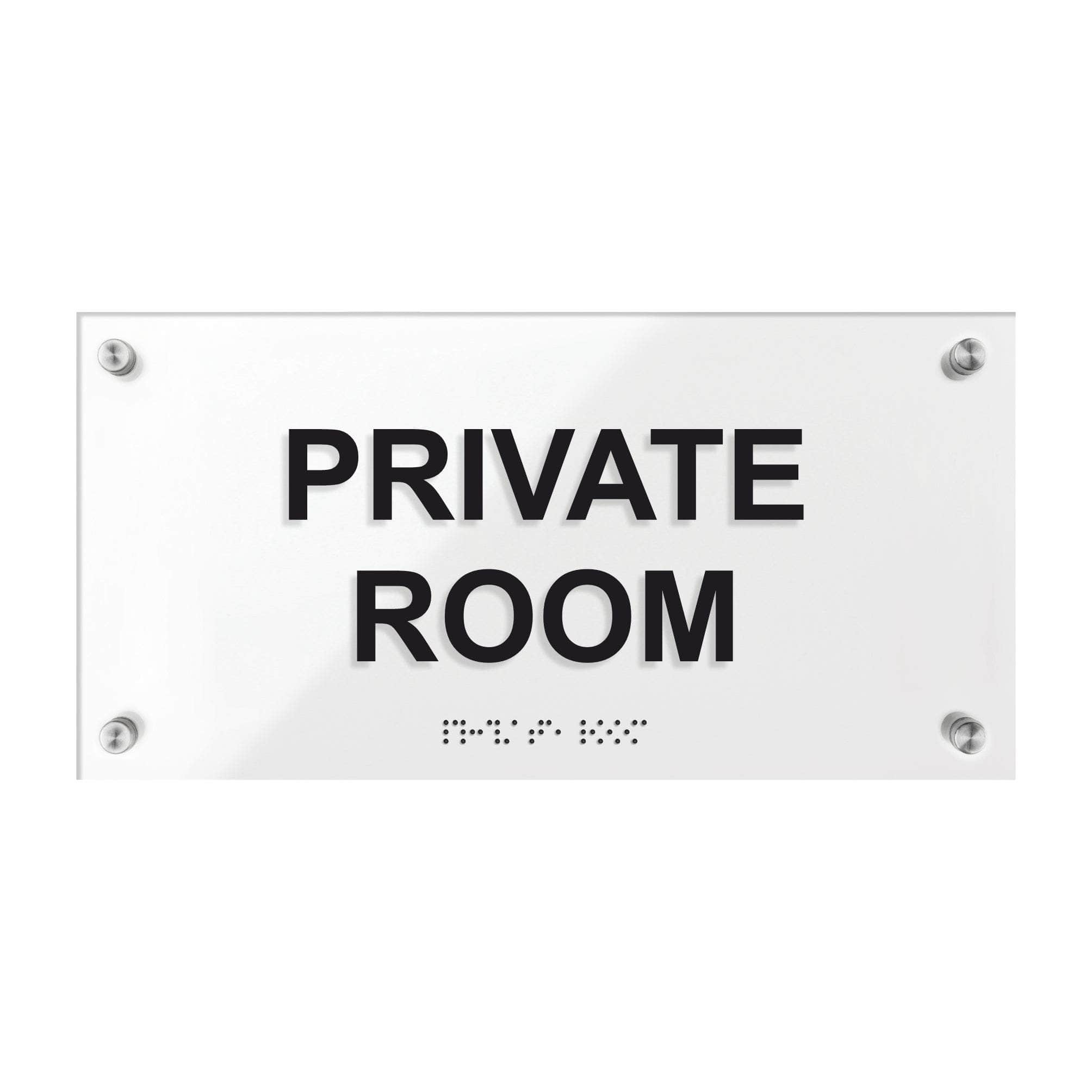 Private Room Sign: Acrylic Door Plate — "Classic" Design | BSign Store
