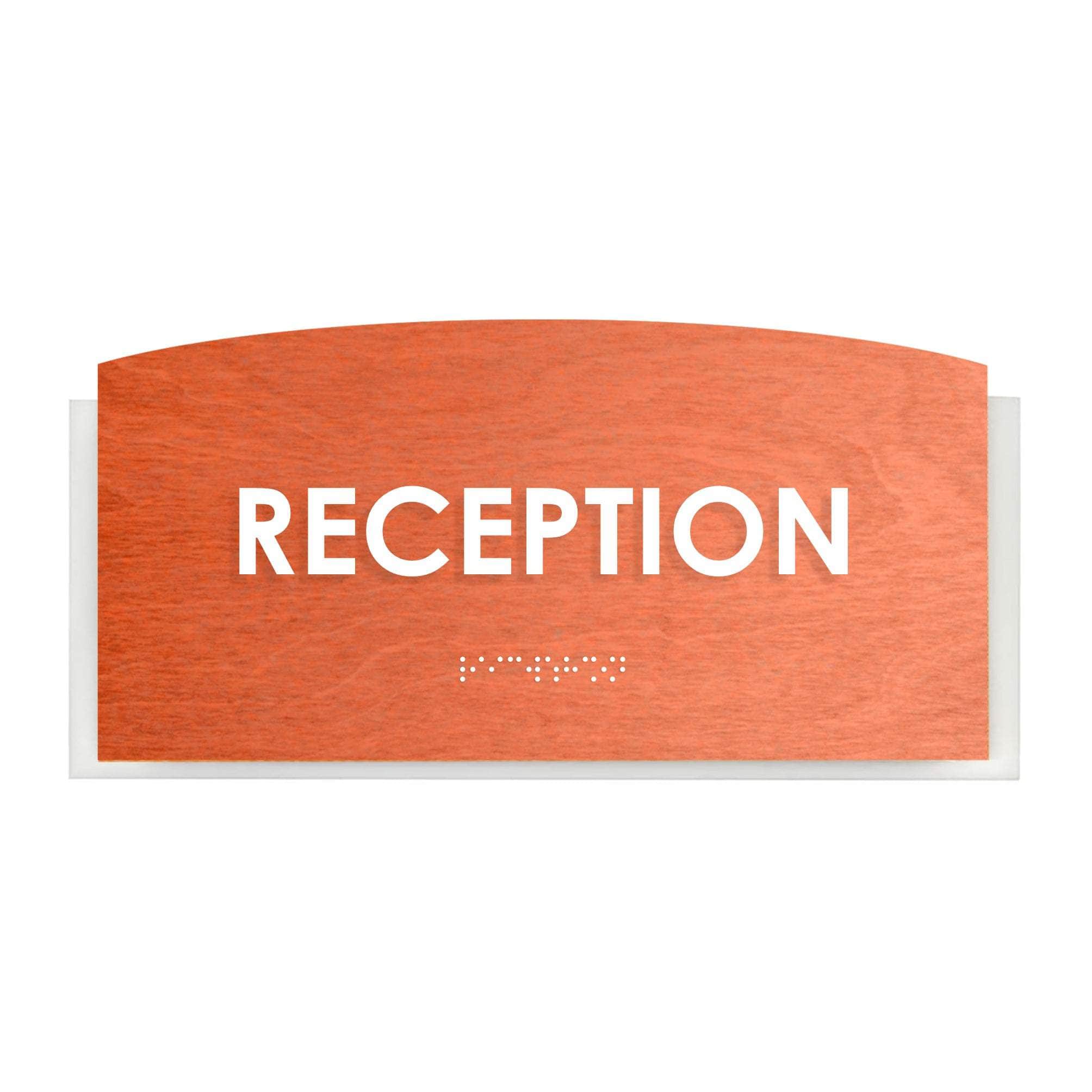 Reception Sign: Wood Door Sign — "Scandza" Design – Bsign