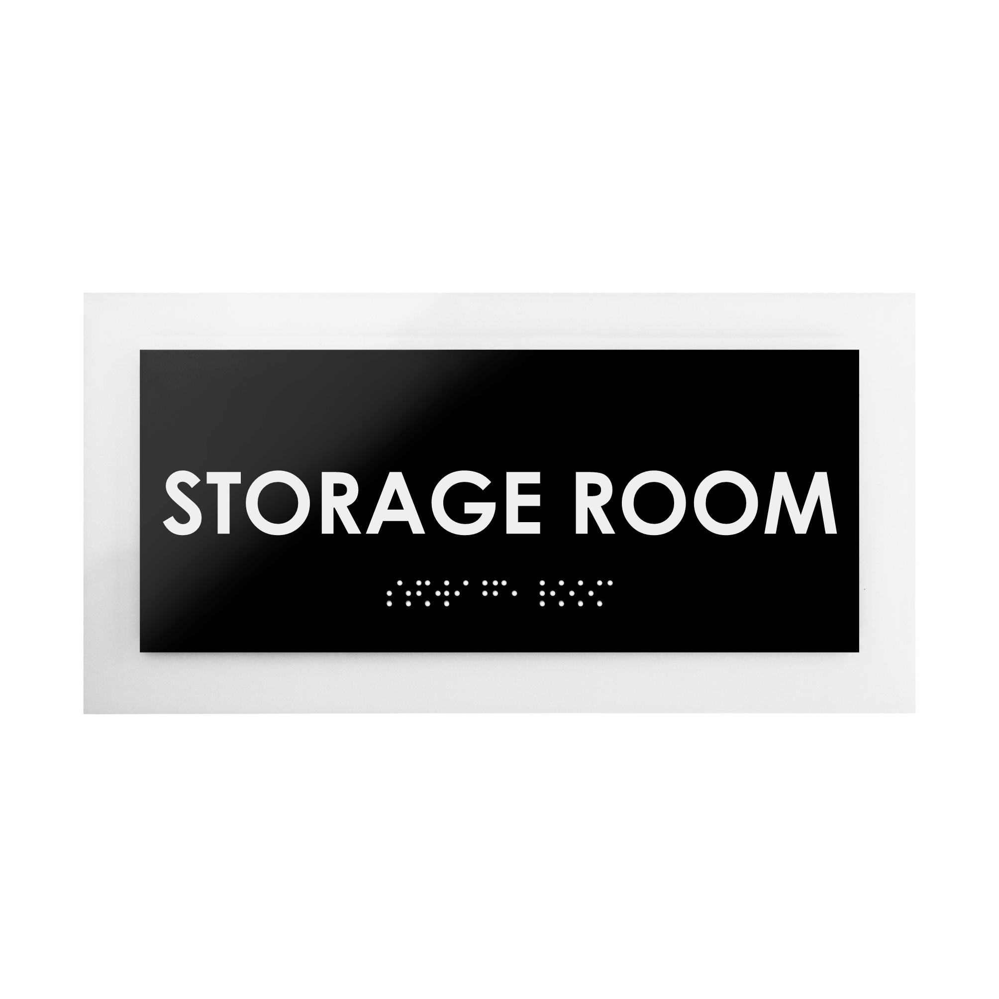 Storage Room Sign: Acrylic Door Plate — "Simple" Design | BSign Store