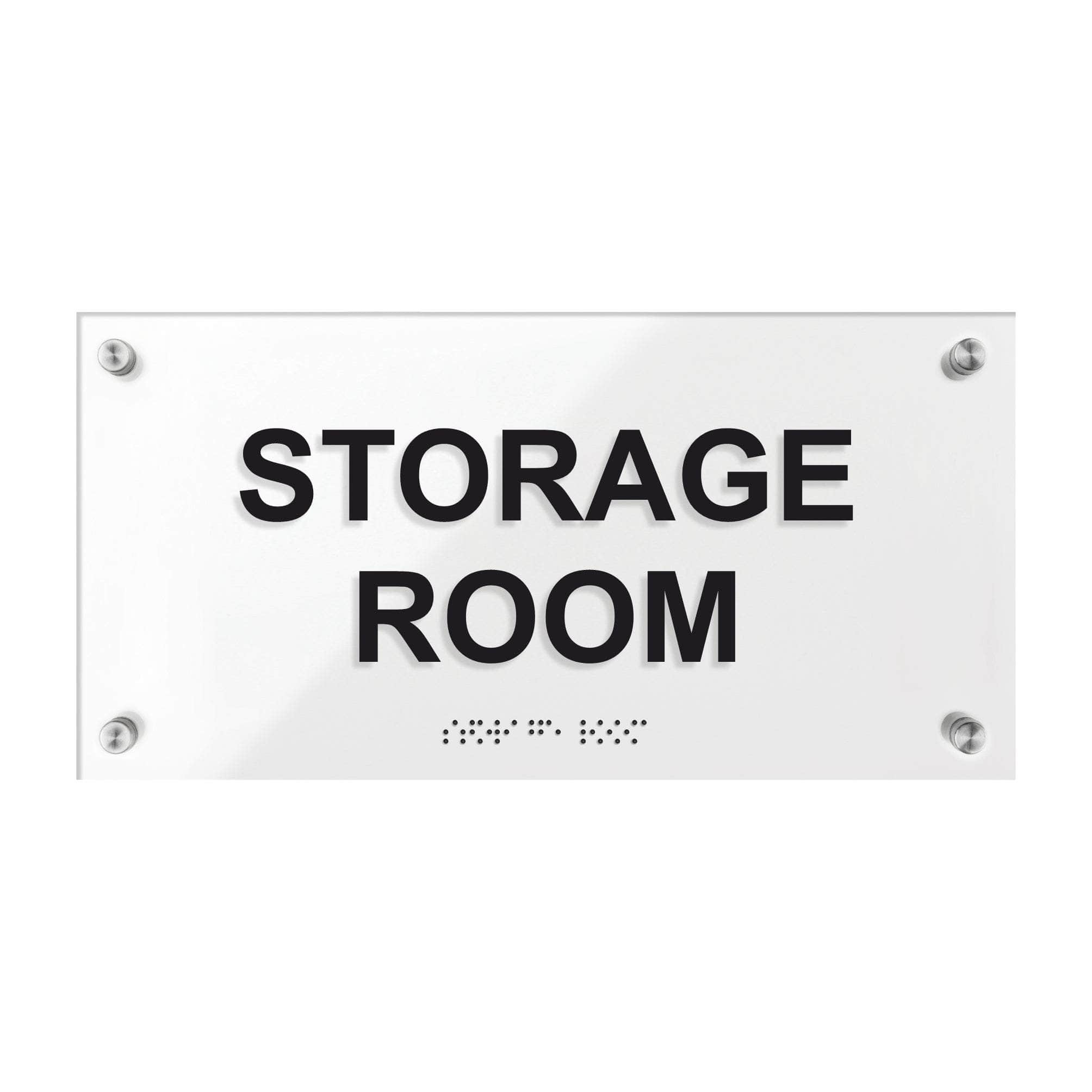 Storage Room Signs - Acrylic Door Plate "Classic" Design – Bsign