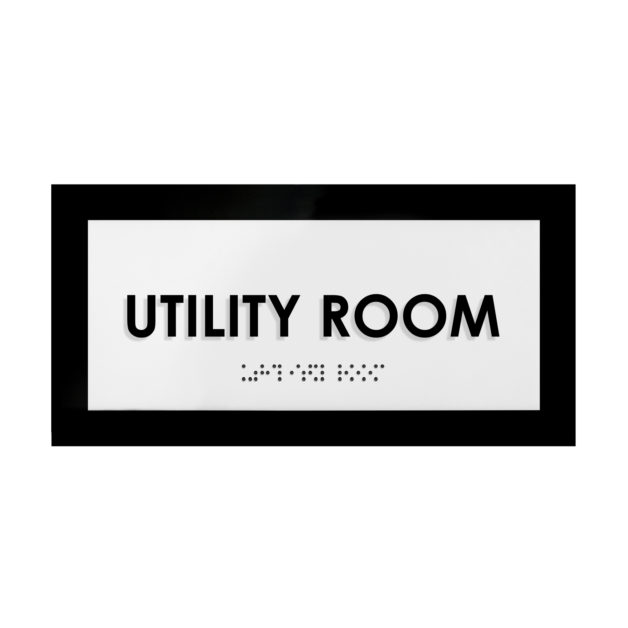 Utility Room Sign - Acrylic Door Plate - "Simple" Design | BSign Store