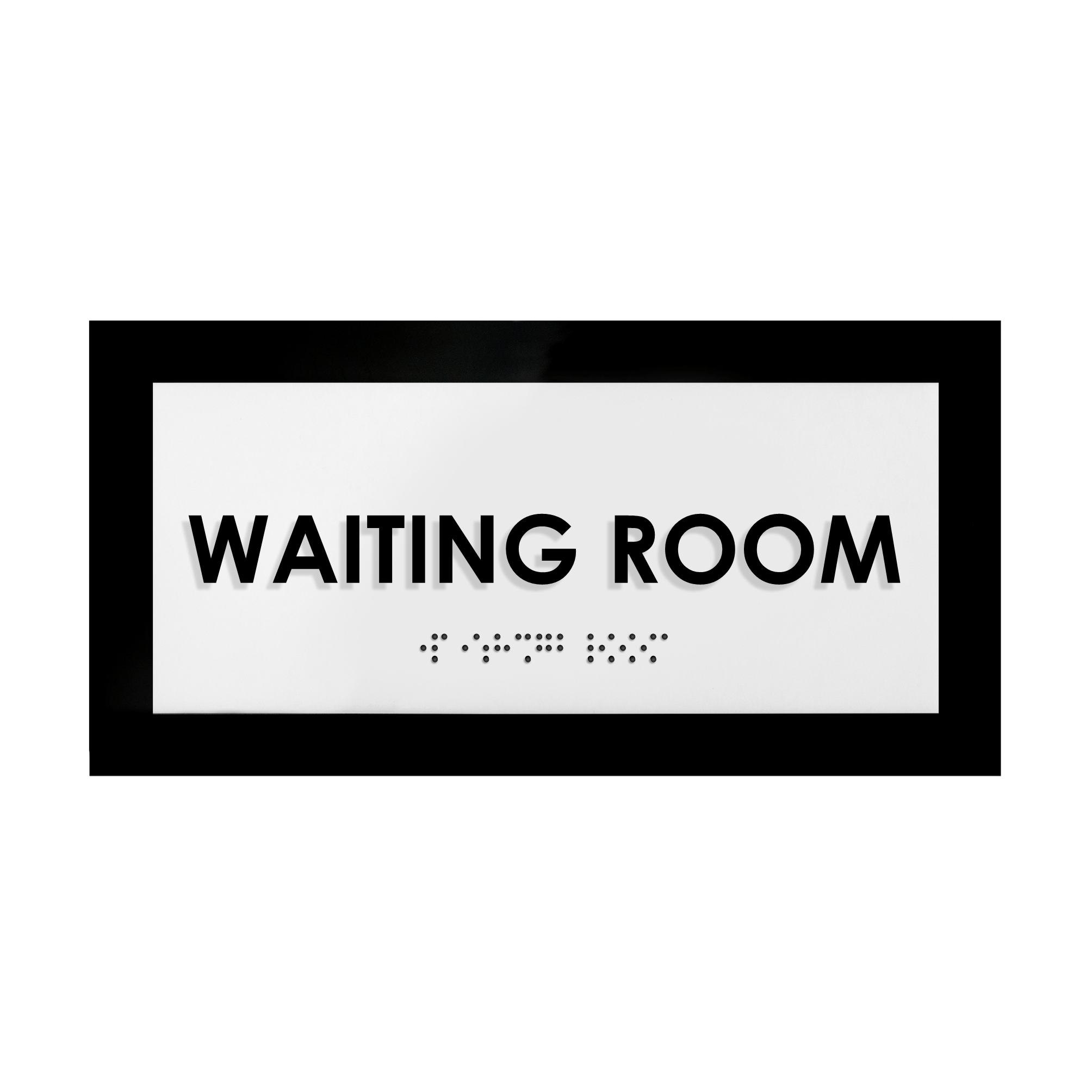 Waiting Room Sign — Acrylic Door Plate — "Simple" Design | BSign Store
