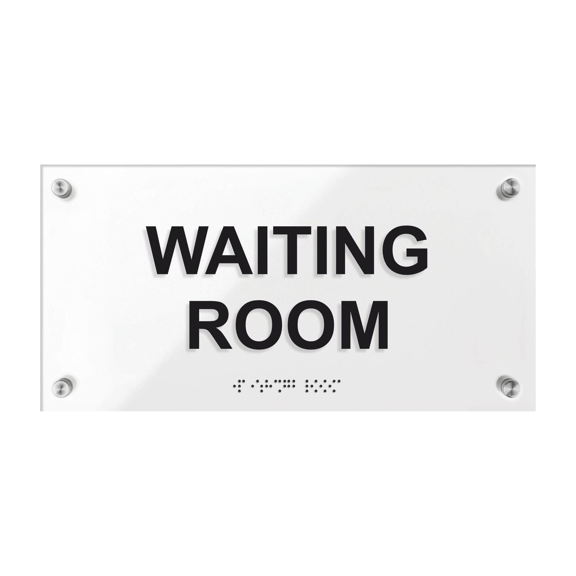 Waiting Room Sign: Acrylic Door Plate — "Classic" Design | BSign Store